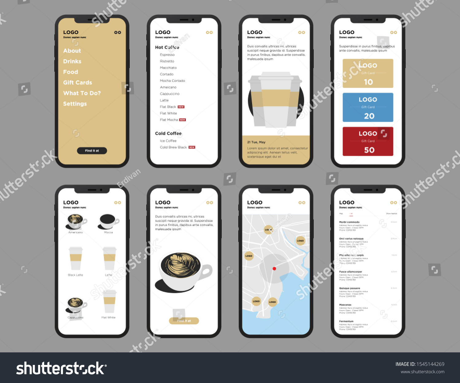 Modern Ui Ux Mobile Website Dashboard: vetor stock (livre de direitos ...