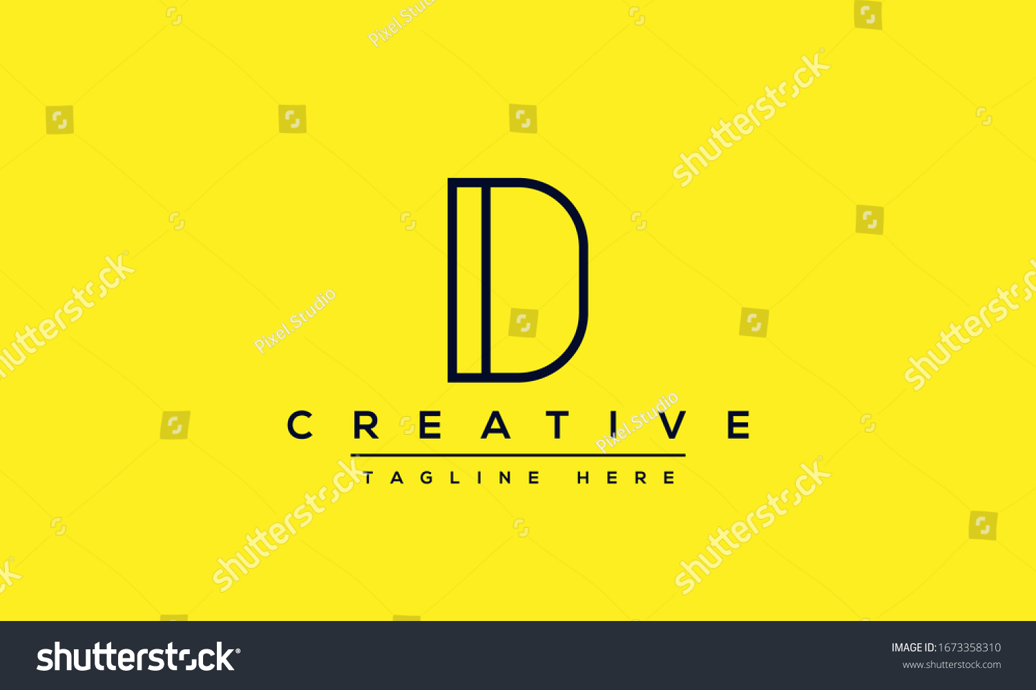 Modern Unique Creative Letter D Logo Stock Vector (Royalty Free ...