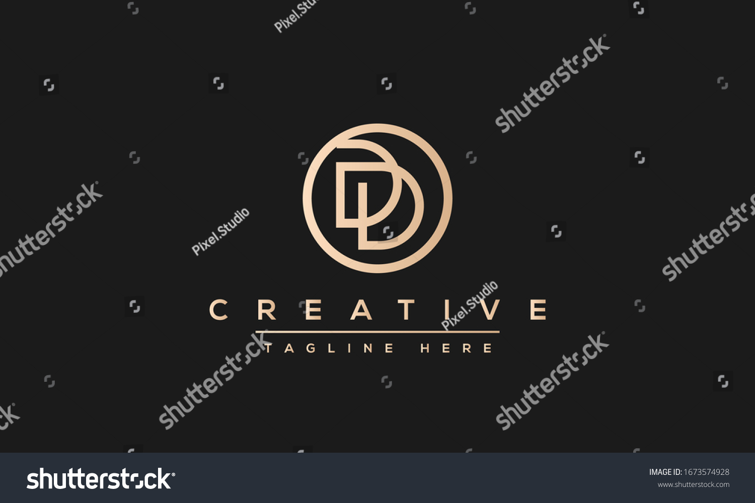 Modern Unique Creative Letter D Logo Stock Vector (Royalty Free ...