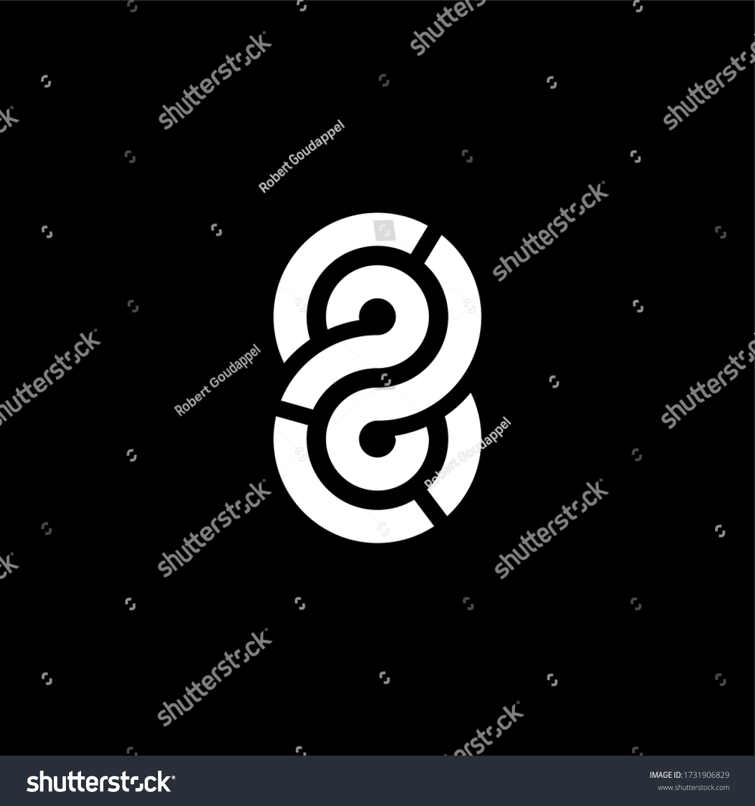 Modern Vector Logo Number Lines 8: เวกเตอร์สต็อก (ปลอดค่าลิขสิทธิ์ ...