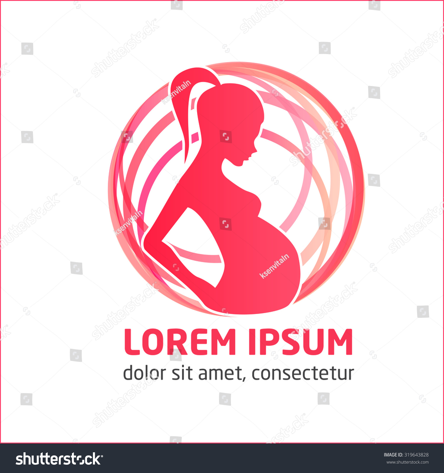 현대적인 벡터 모성 로고임신 로고임신 여성 스톡 벡터 로열티 프리 319643828 Shutterstock
