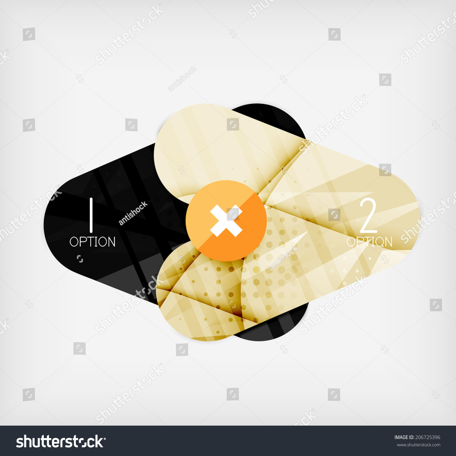 Modern Web Presentation Design Layout Interface Stock Vector (Royalty ...