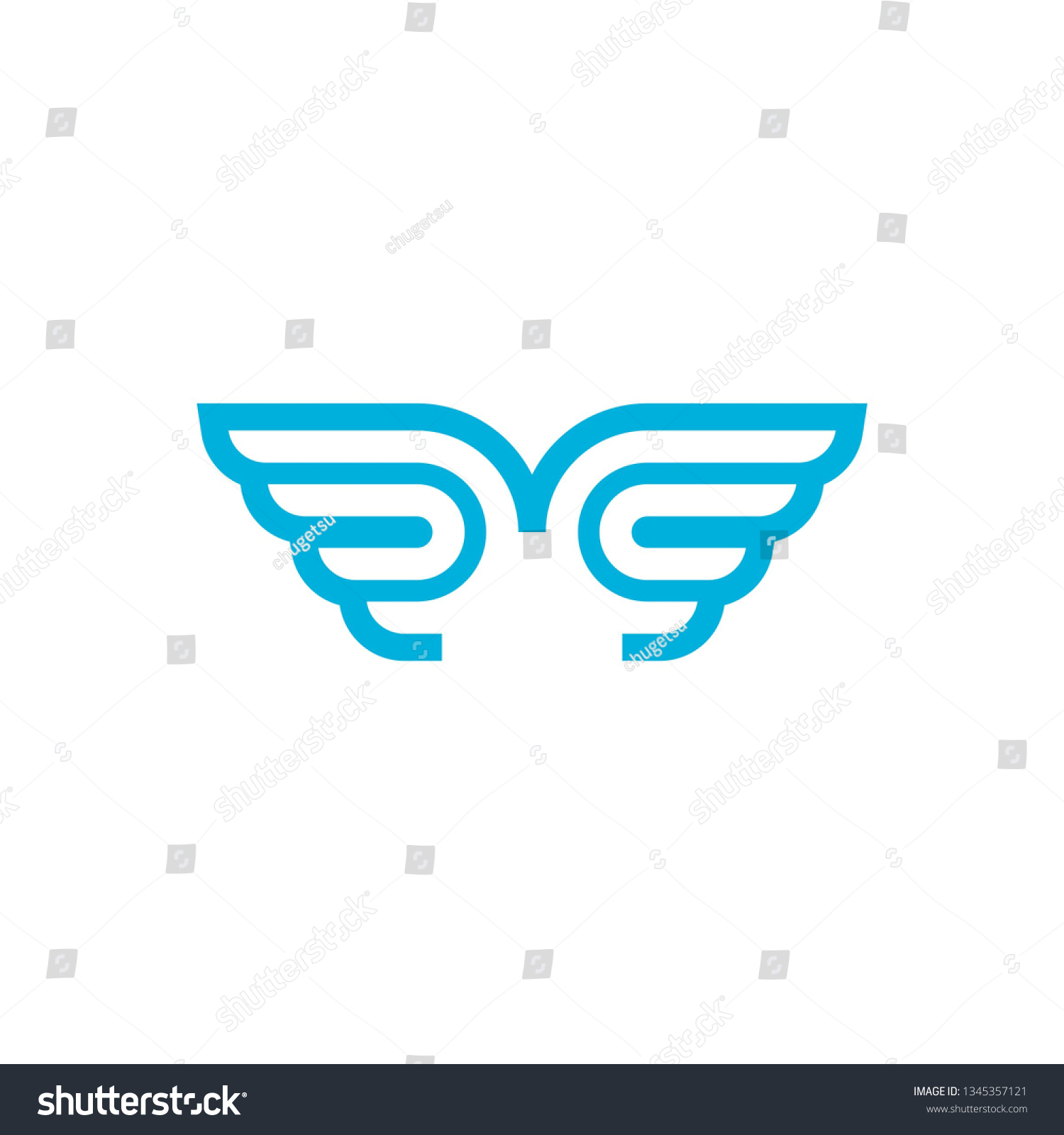 Modern Wing Logo Stock Vector (Royalty Free) 1345357121 | Shutterstock