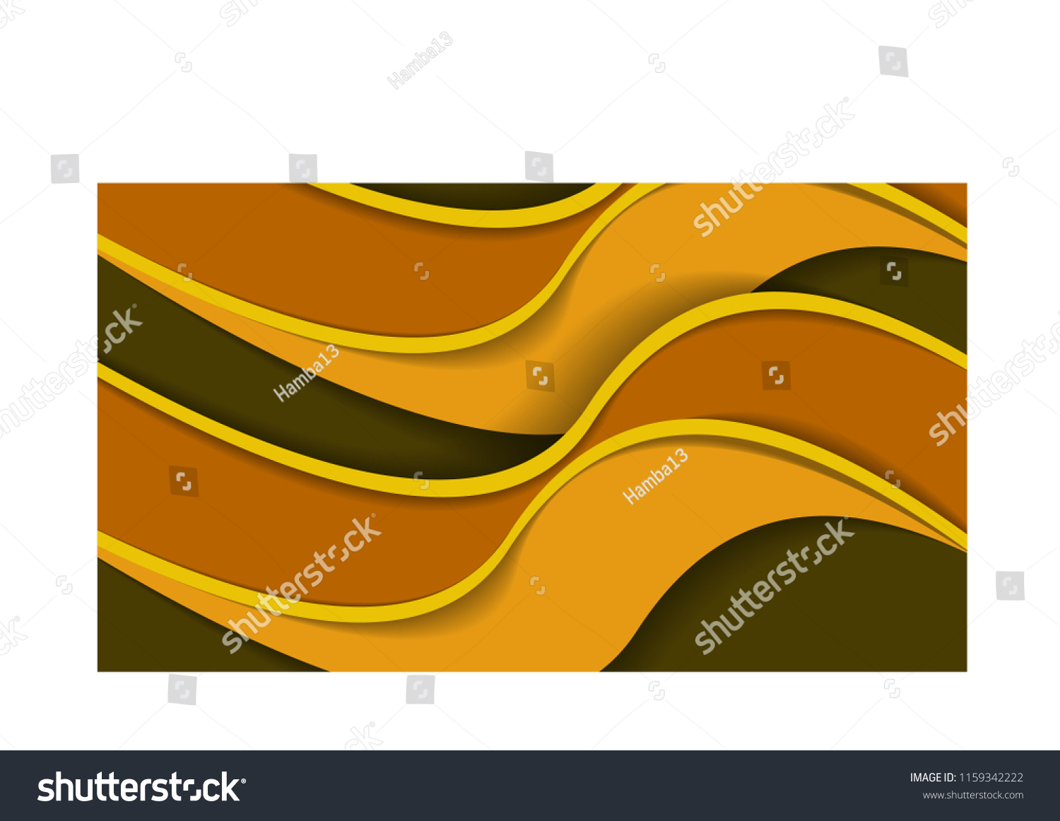 Modern Yellow Curve Vector Background Stock Vector (Royalty Free ...