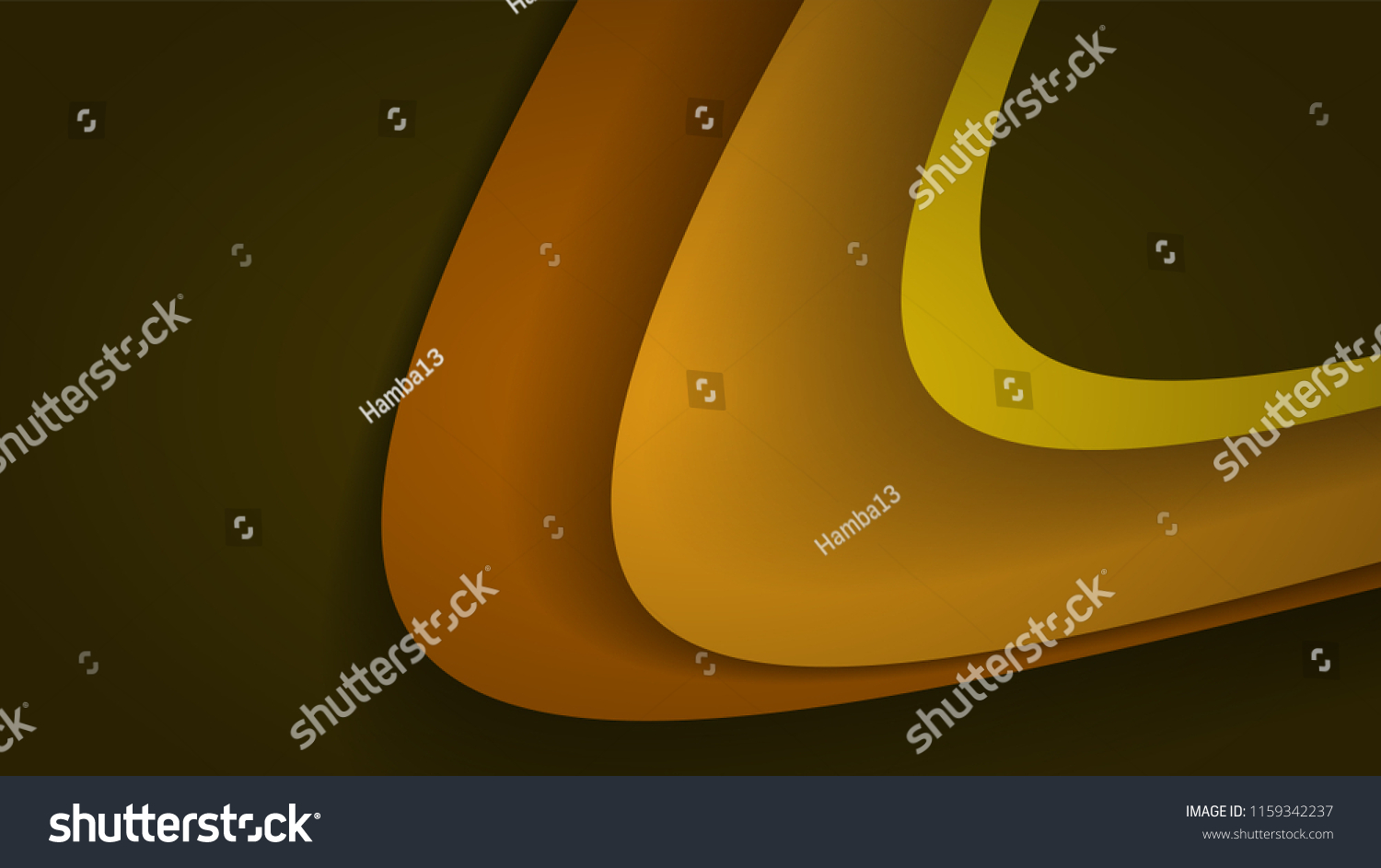 Modern Yellow Curve Vector Background Stock Vector (Royalty Free ...