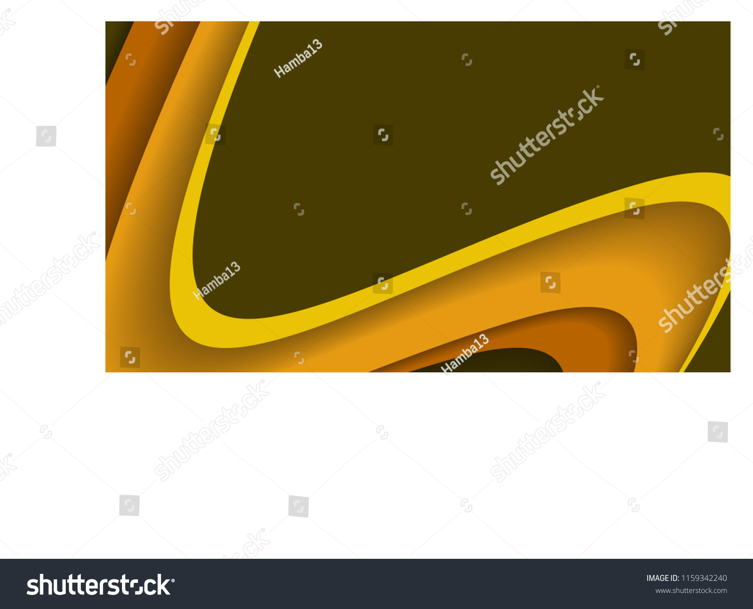 Modern Yellow Curve Vector Background Stock Vector (Royalty Free ...