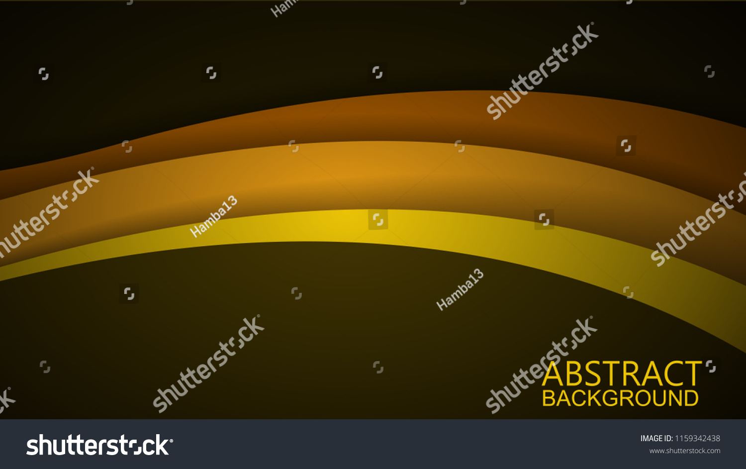 Modern Yellow Curve Vector Background Stock Vector (Royalty Free ...