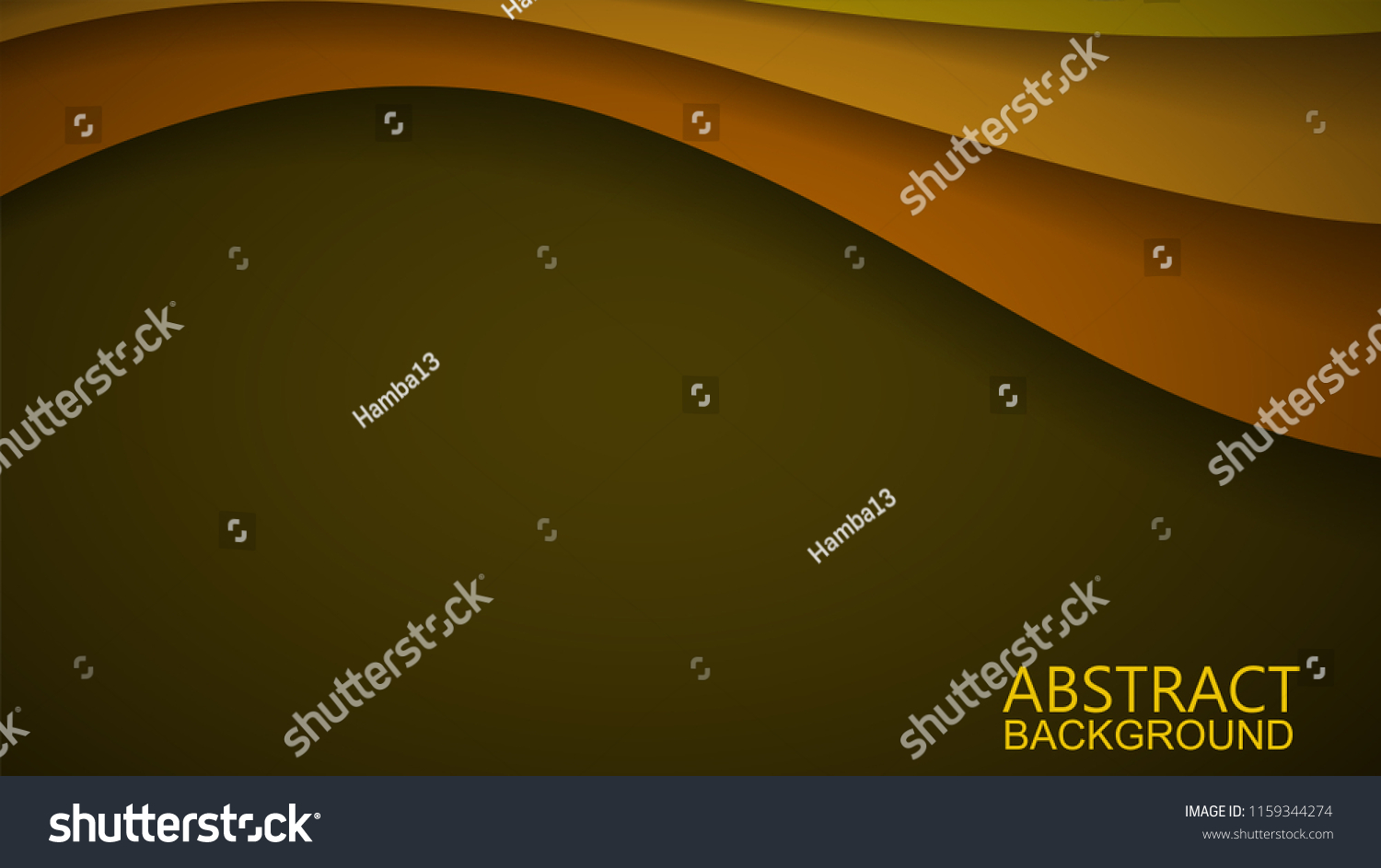 Modern Yellow Curve Vector Background Stock Vector (Royalty Free ...