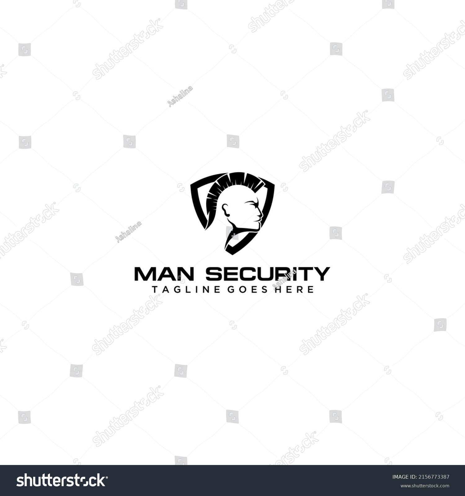 Mohawk Style Logo Design Stock Vector (Royalty Free) 2156773387 ...