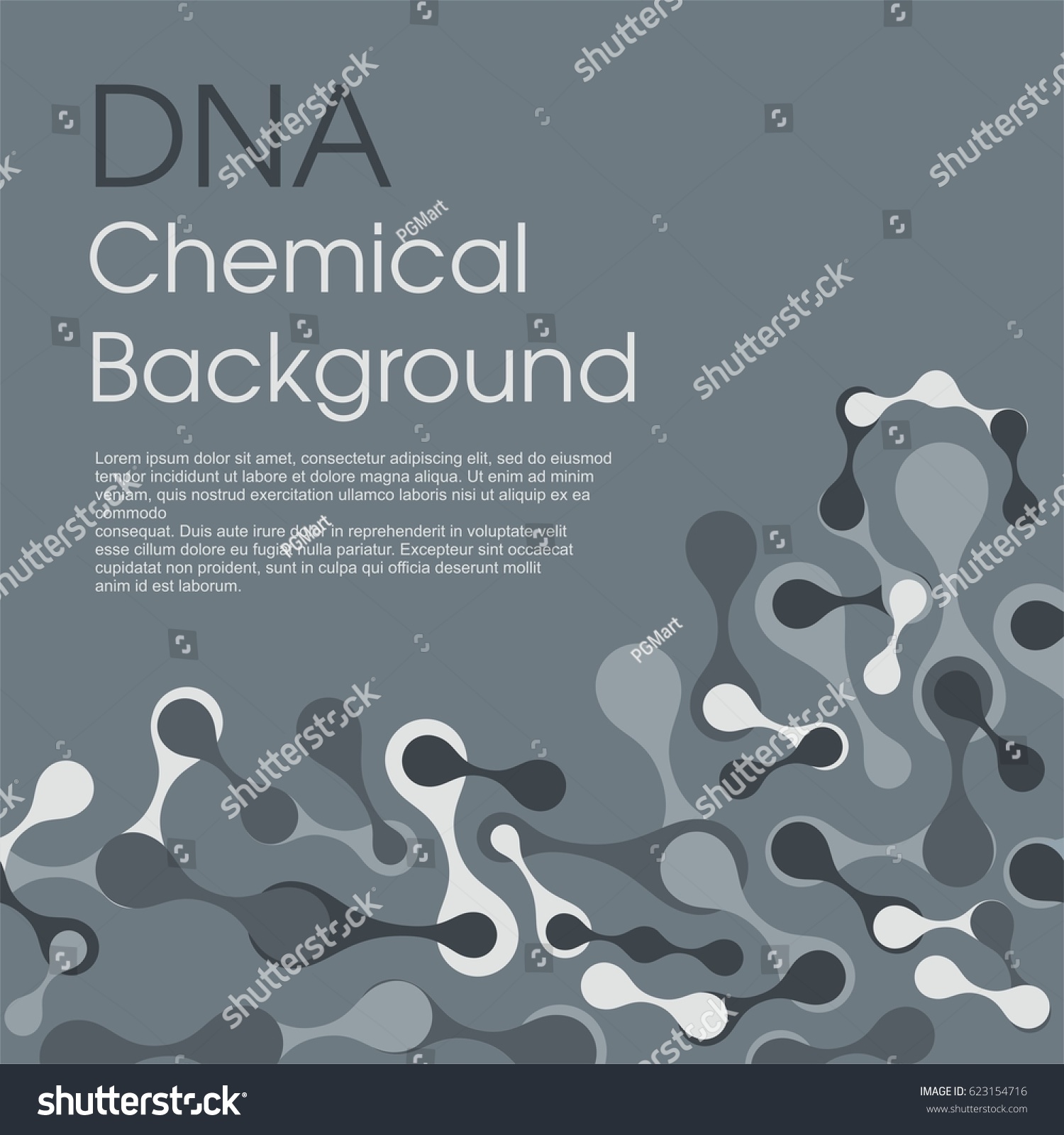 Molecular Cell Structure Background Chemical Network Stock Vector ...