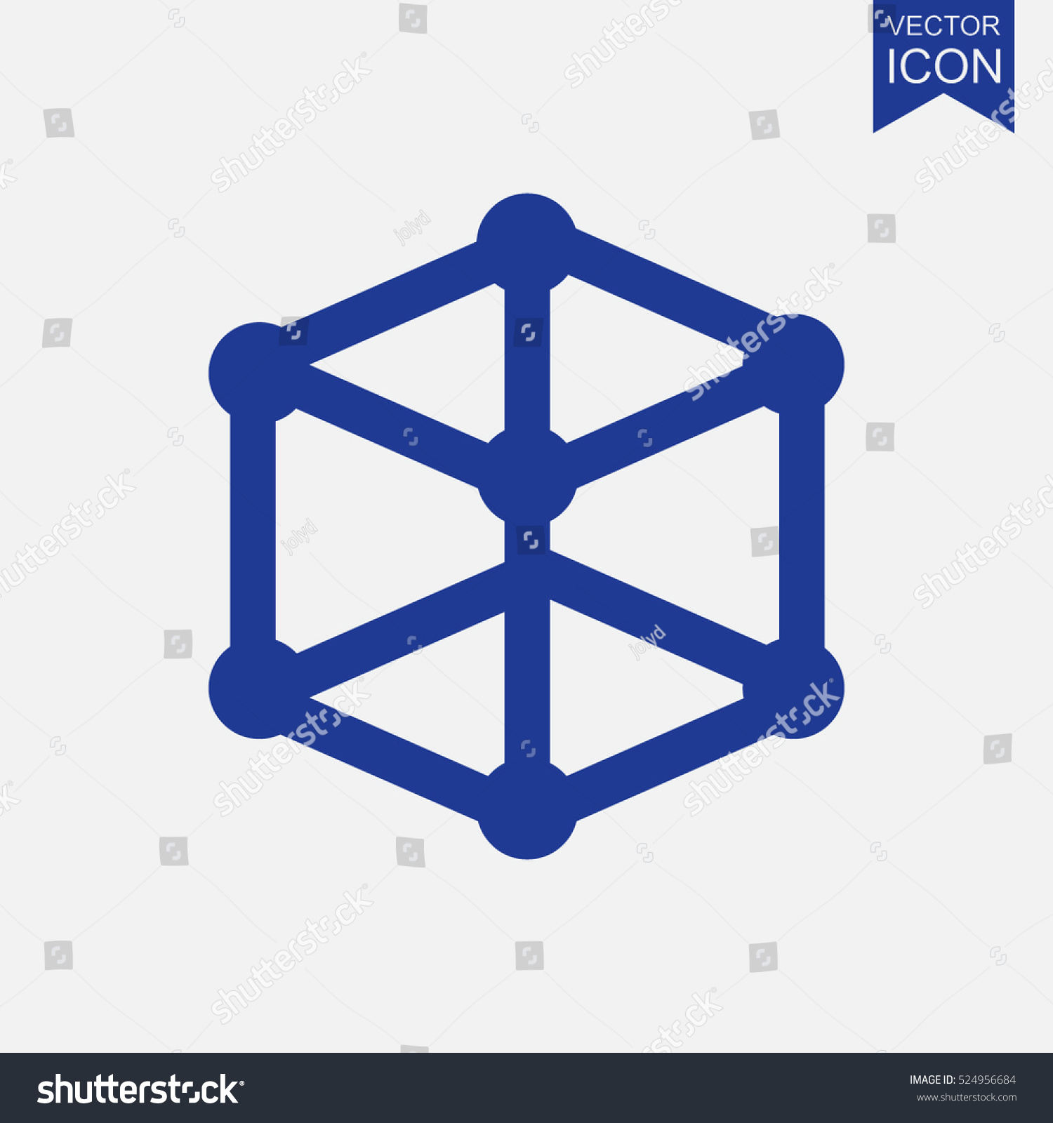 Molecular Compound Vector Icon Stock Vector (Royalty Free) 524956684 ...