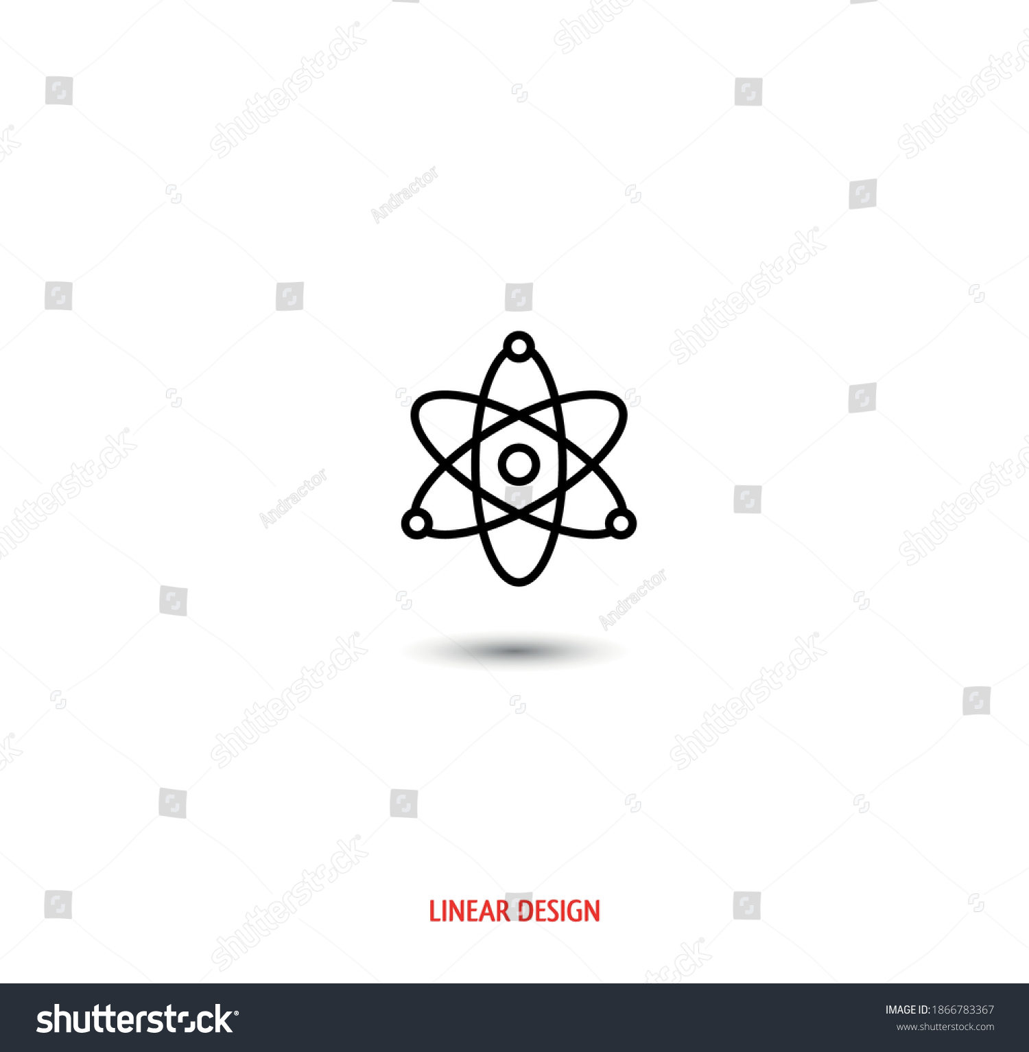 Molecular Model Vector Graphics Design Stock Vector (Royalty Free ...