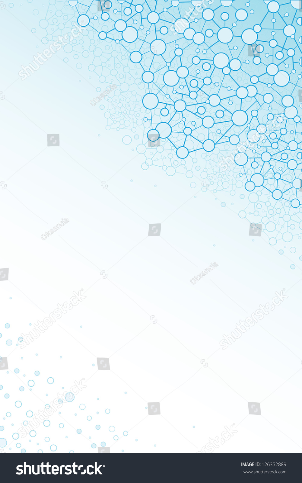 Molecular Structure Scientific Vertical Background Stock Vector ...