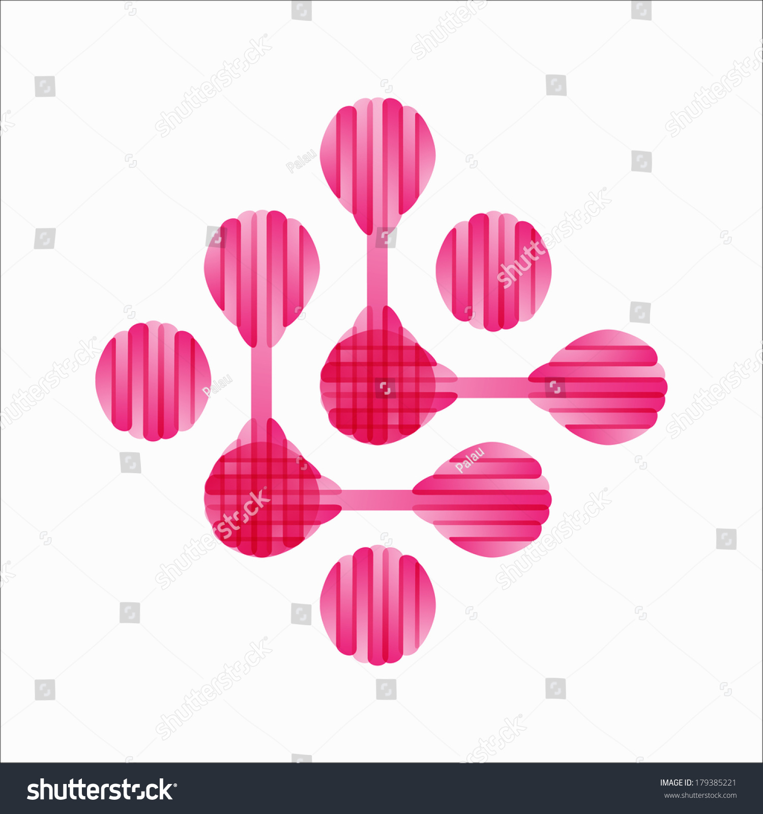 Molecular Structure Symbol Stock Vector (Royalty Free) 179385221