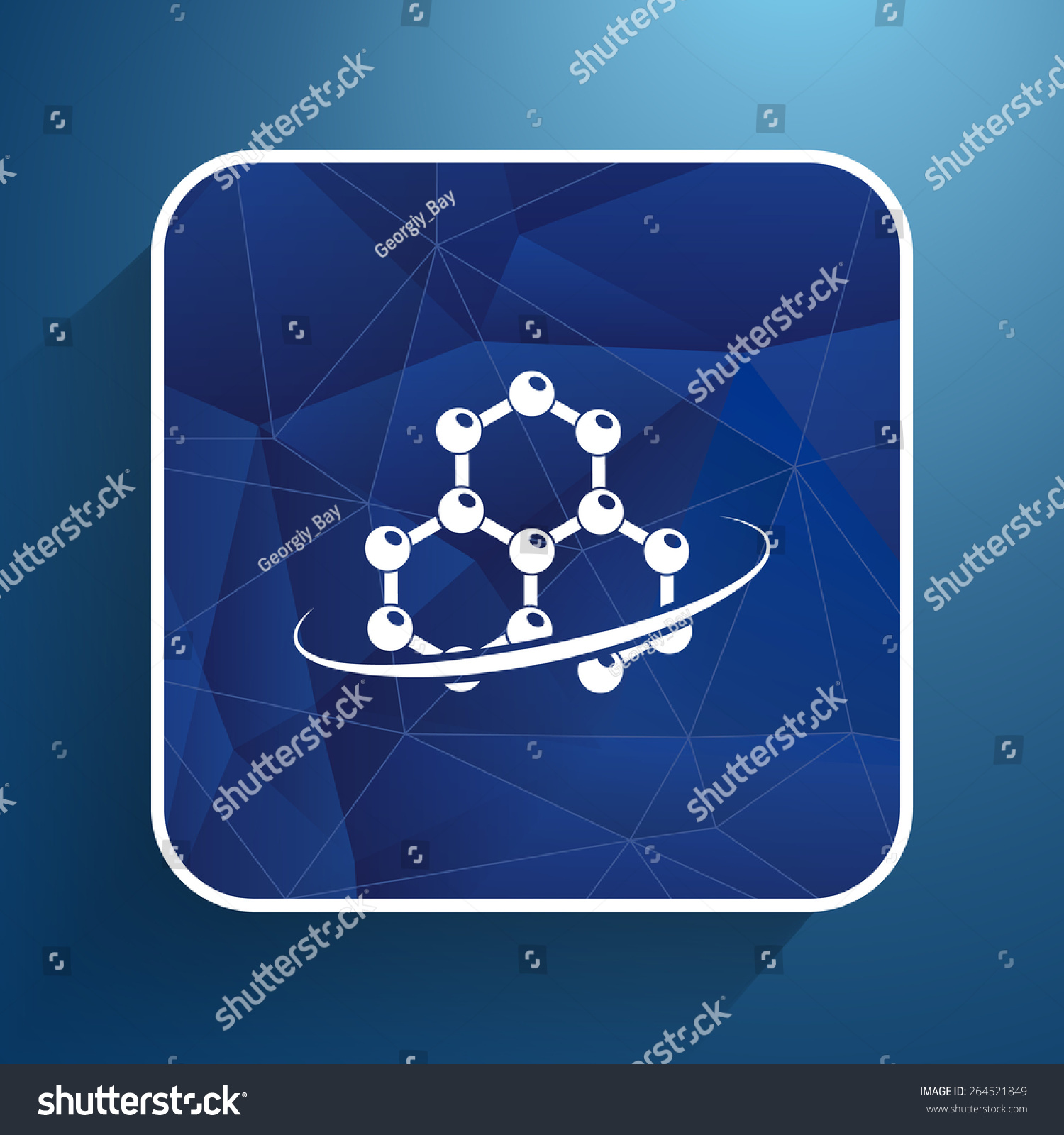 Molecule Icon Atom Chemistry Vector Symbol Stock Vector (Royalty Free ...