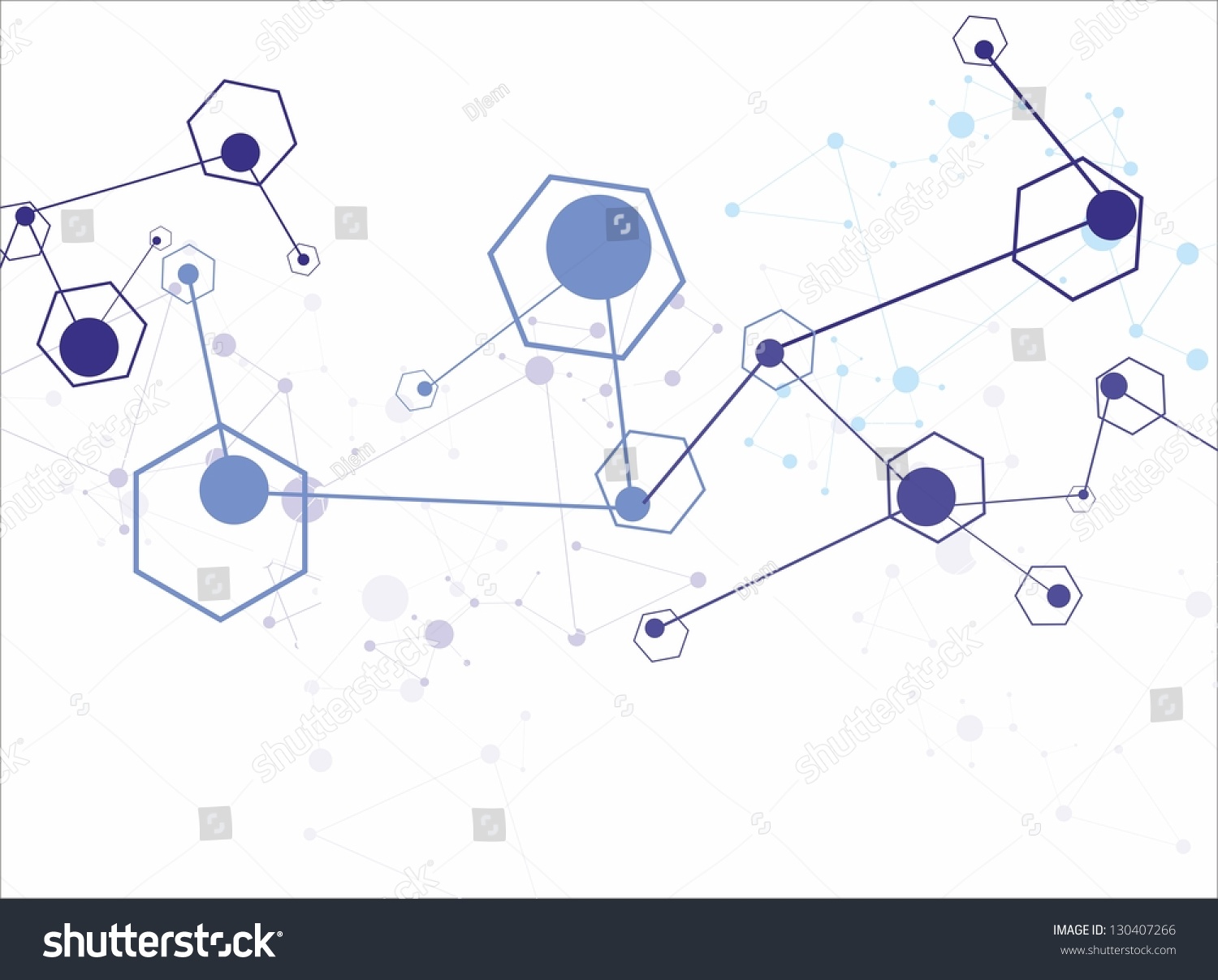 Molecule Illustration Stock Vector (Royalty Free) 130407266 | Shutterstock