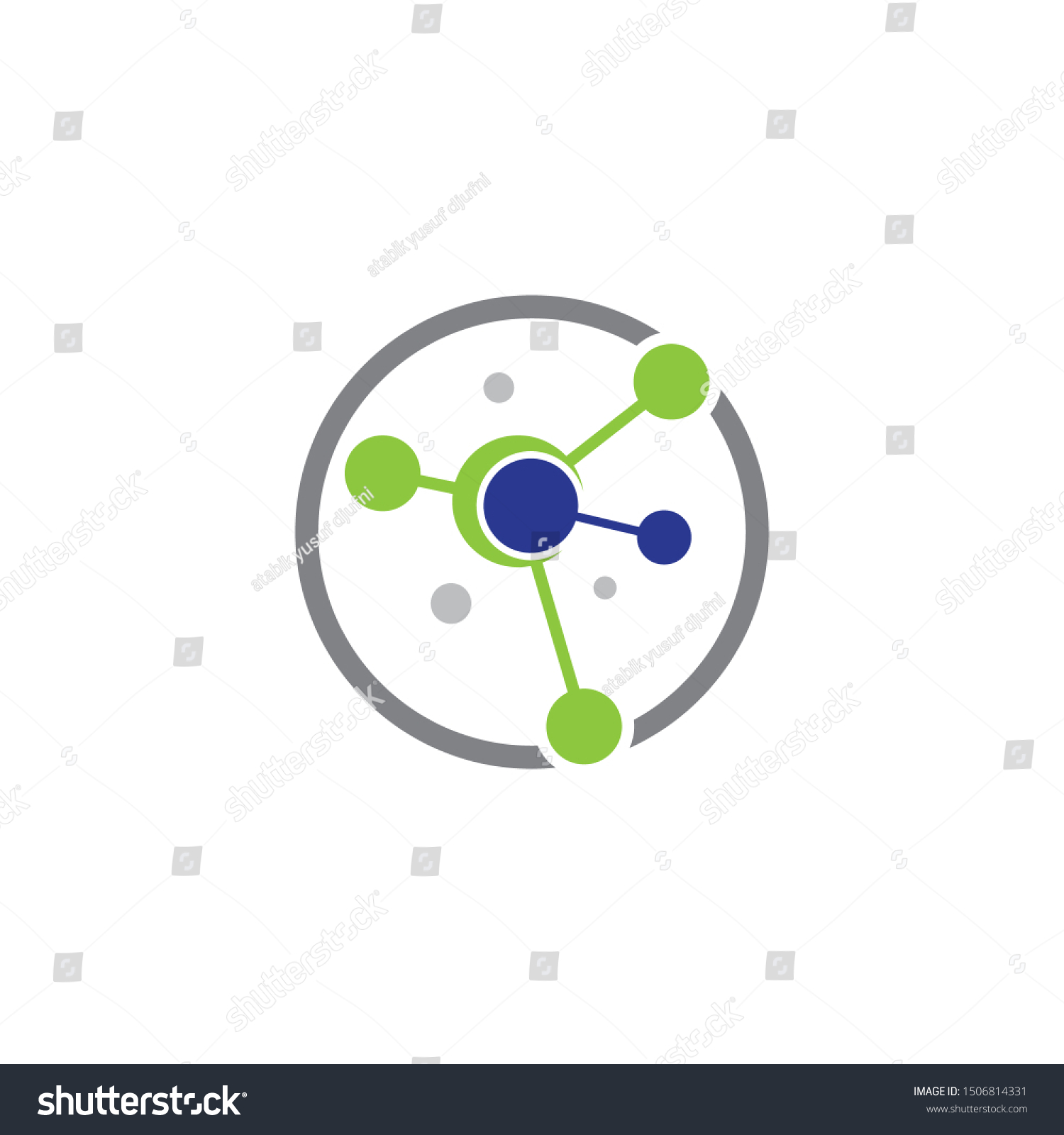 Molecule Symbol Vector Icon Illustration Stock Vector (Royalty Free ...