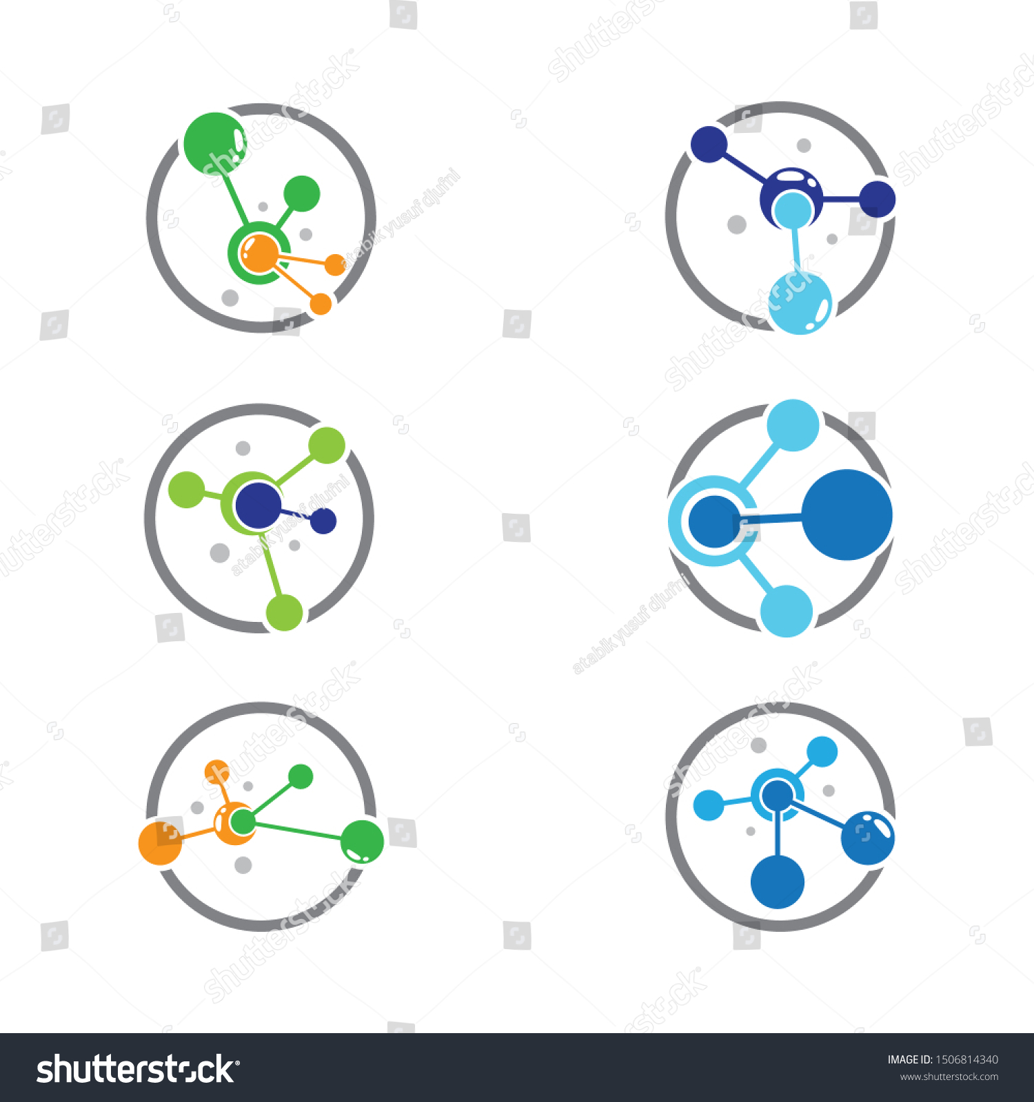 Molecule Symbol Vector Icon Illustration Stock Vector (Royalty Free ...