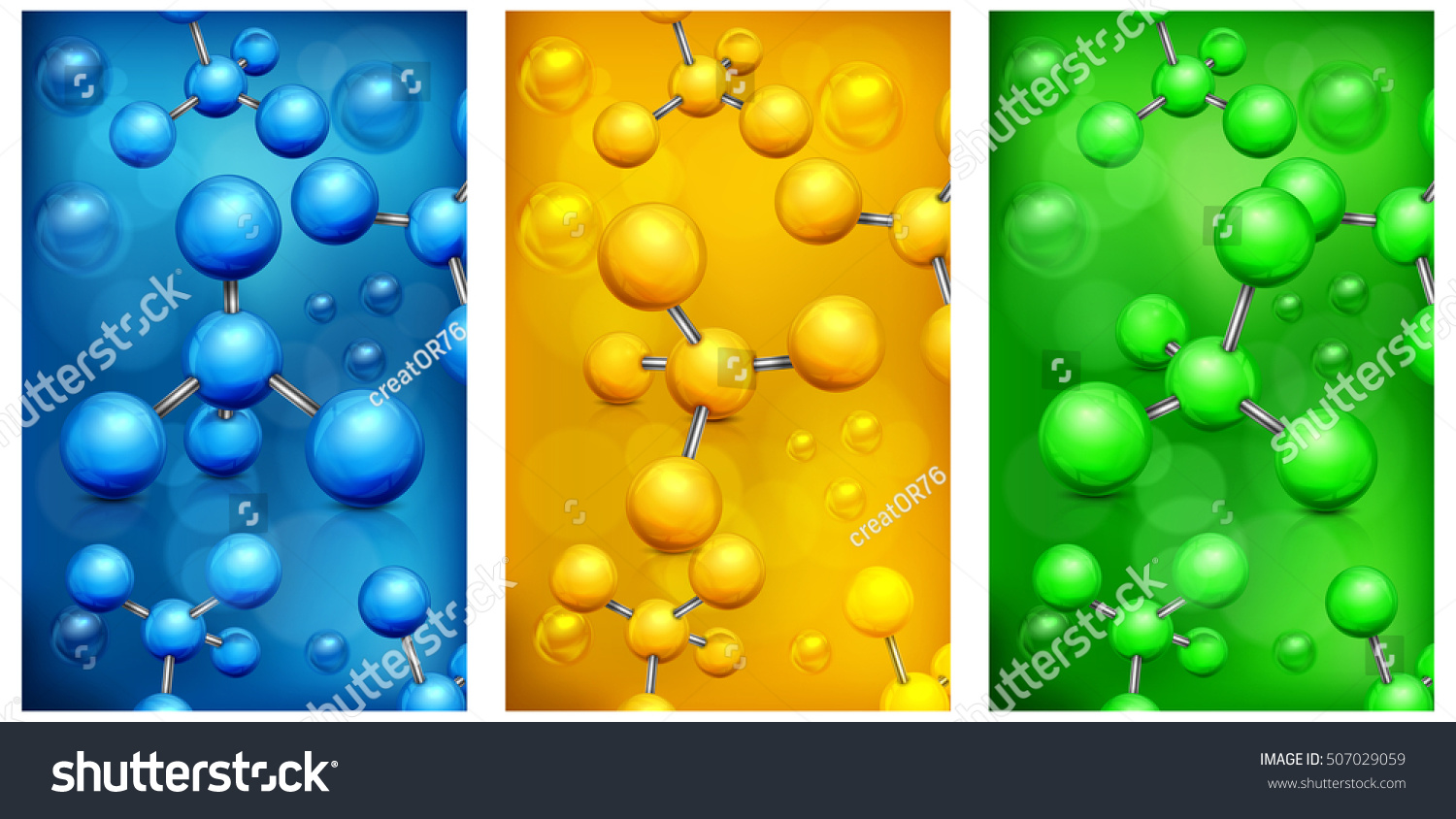 Molecule Template Science Molecular Structure Atom Stock Vector ...