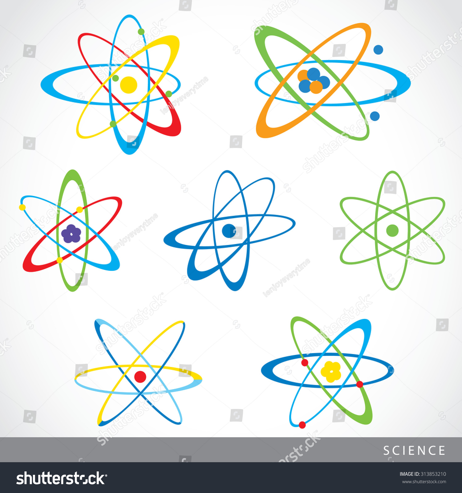 Molecules Atoms Symbol Science Icon Vector Stock Vector (Royalty Free ...