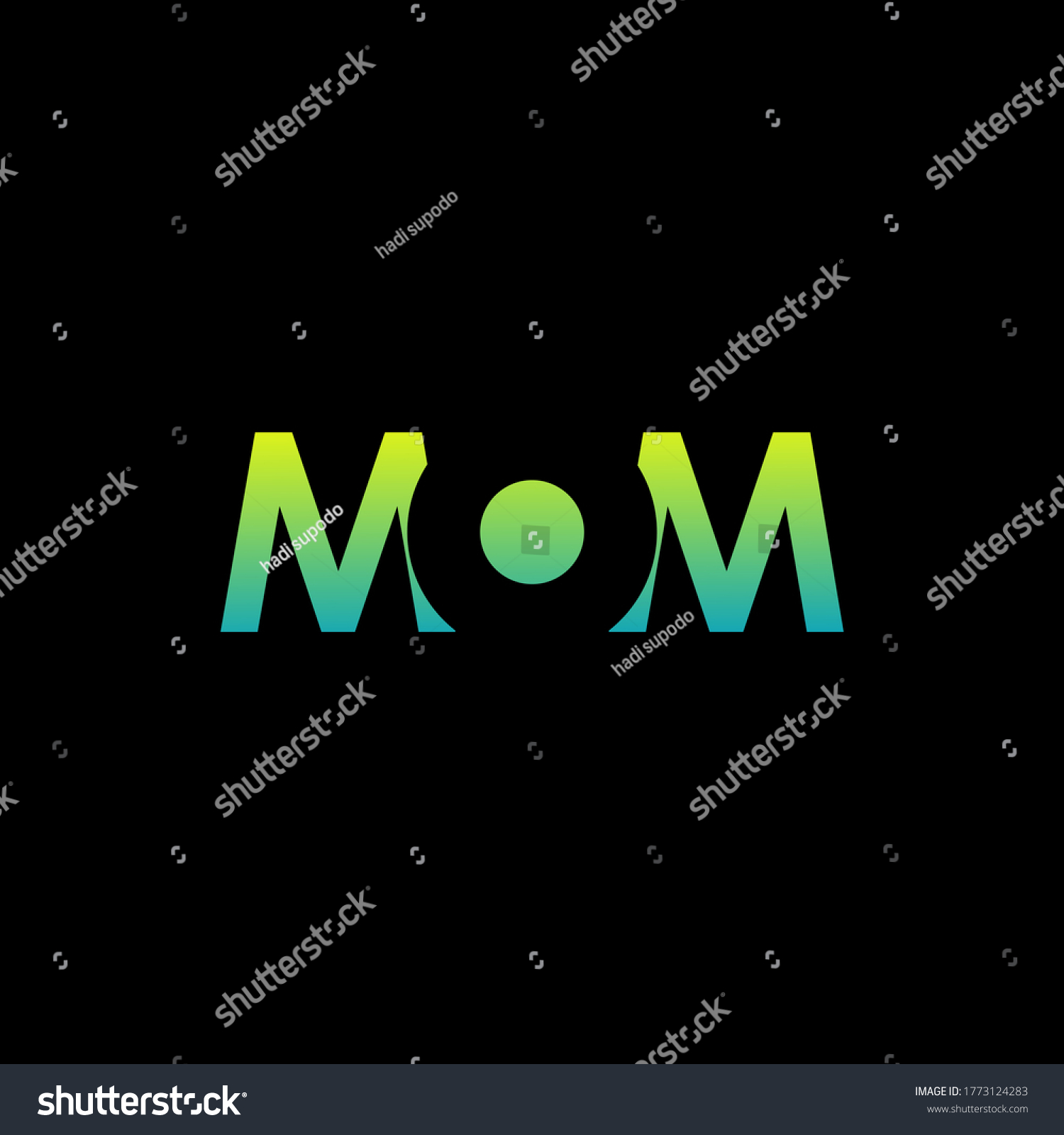 Mom Text Logo Design Vector Stock Vector (Royalty Free) 1773124283