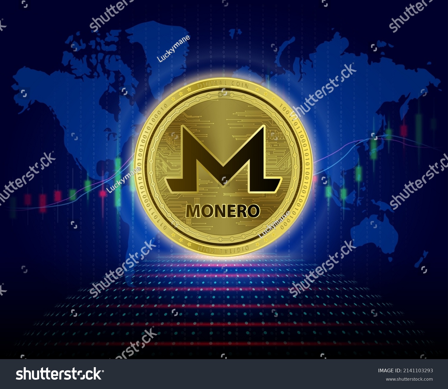 Monero Xmr Coin 3d Vector Illustration Stock Vector (Royalty Free ... Monero Xmr Coin 3d Vector Illustration Stock Vector (Royalty Free ...