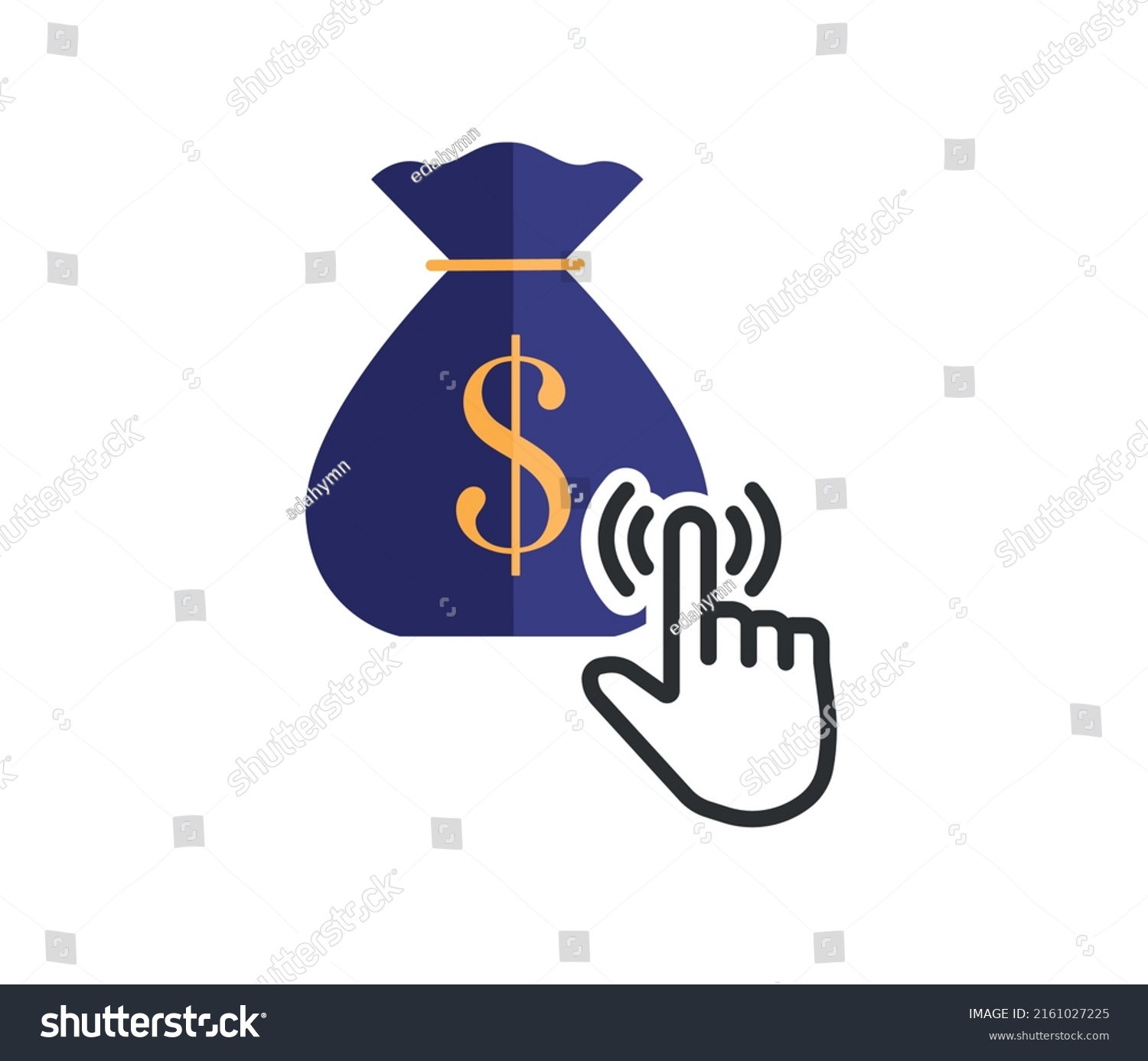 Monetization Icon Dollar Vector Symbol Logo Stock Vector (Royalty Free ...