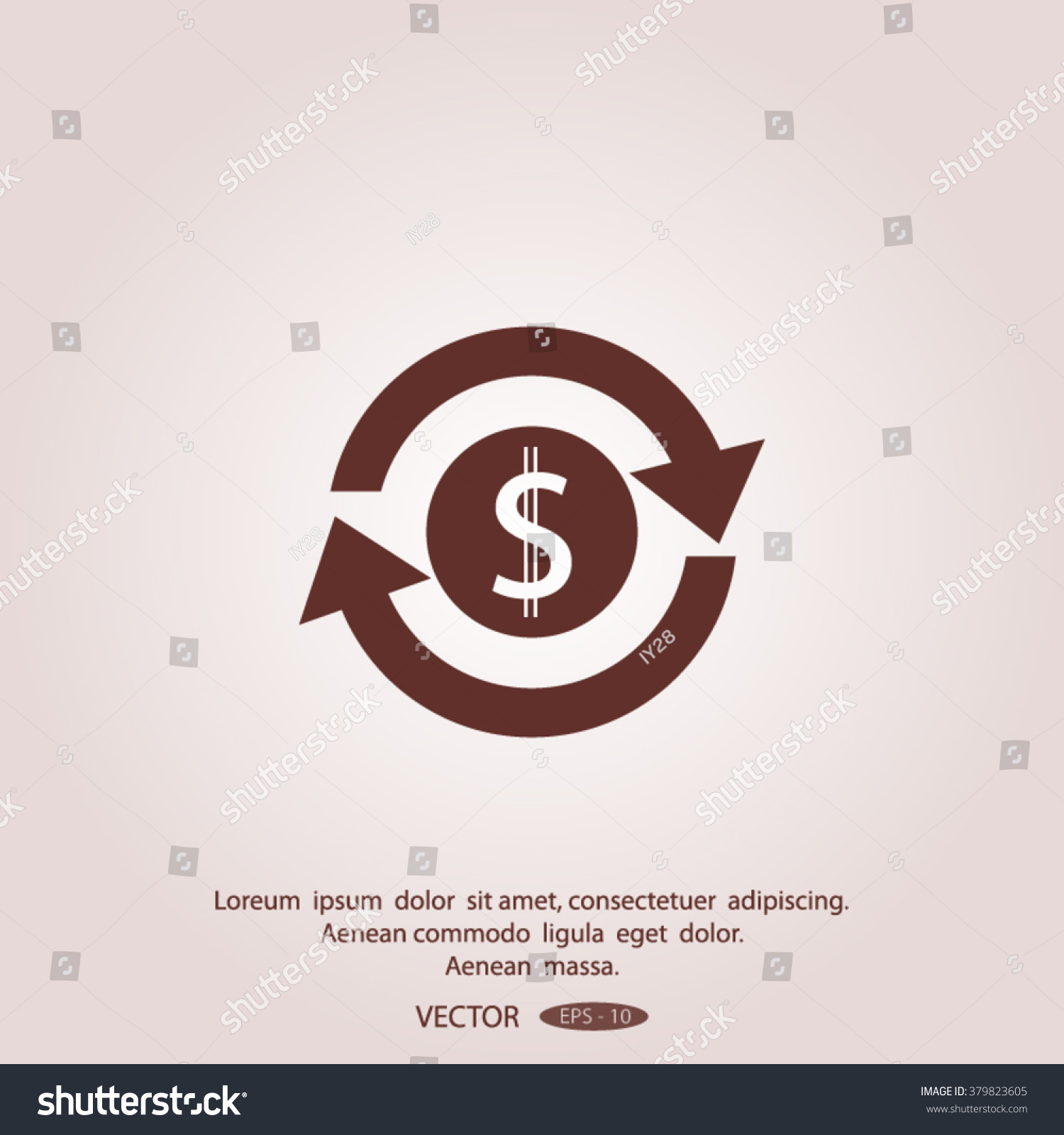 Money Convert Vector Icon Stock Vector 379823605 - Shutterstock