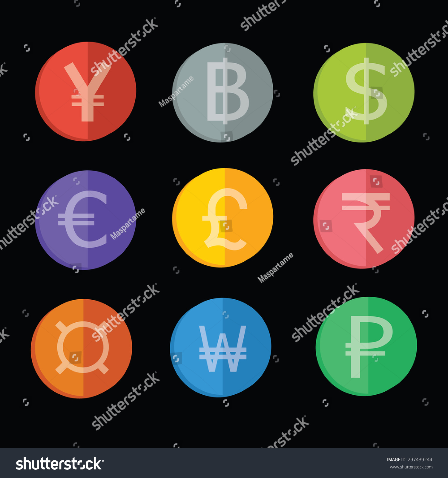 Money Sign Stock Vector (Royalty Free) 297439244