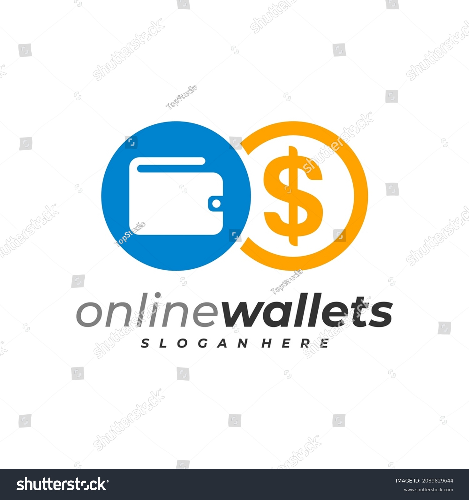Money Wallets Logo Design Vector Template Stock Vector (Royalty Free ...