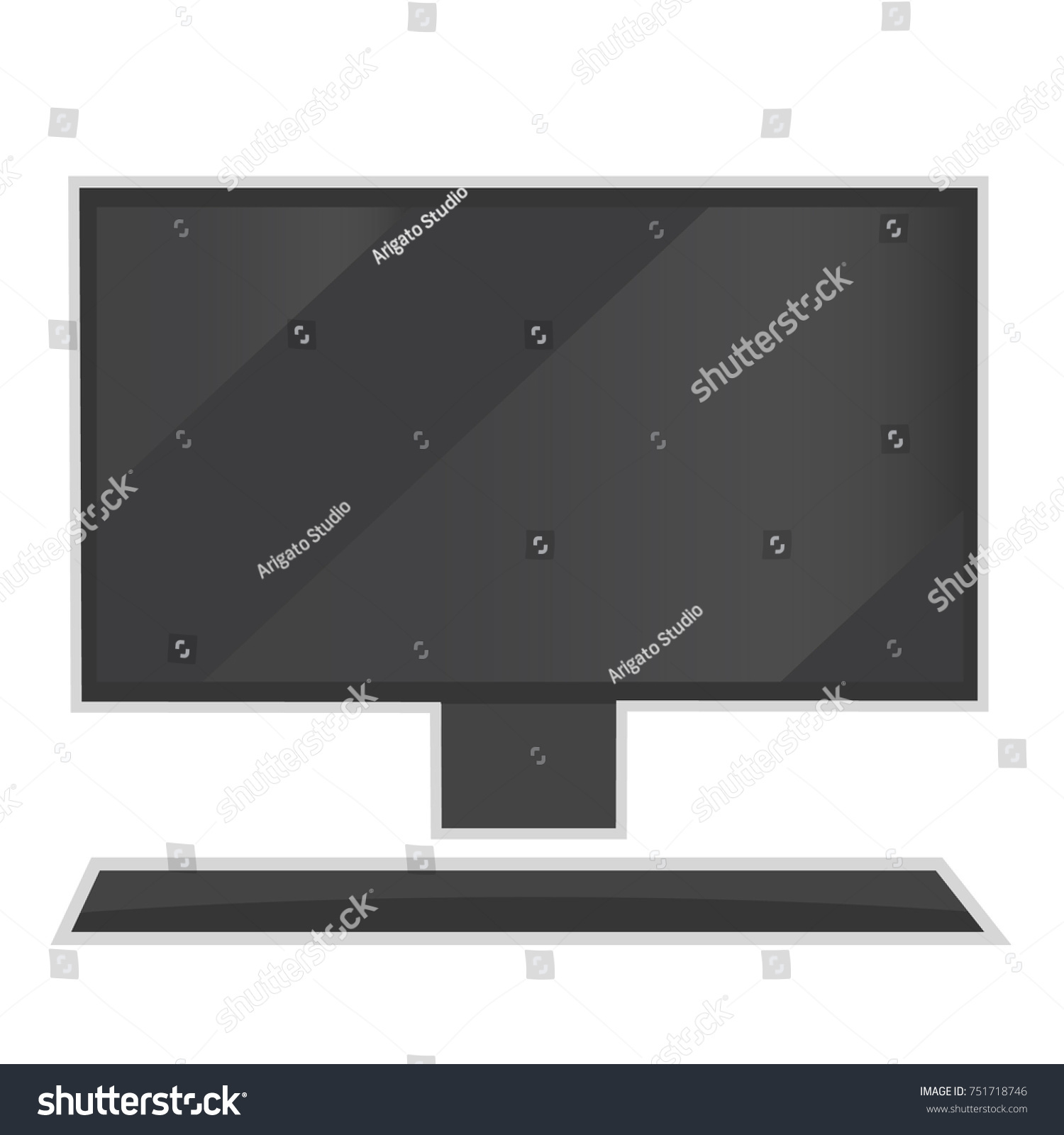 Monitor Computer Isolated Vector Illustration: เวกเตอร์สต็อก (ปลอดค่า ... Monitor Computer Isolated Vector Illustration: เวกเตอร์สต็อก (ปลอดค่า ...