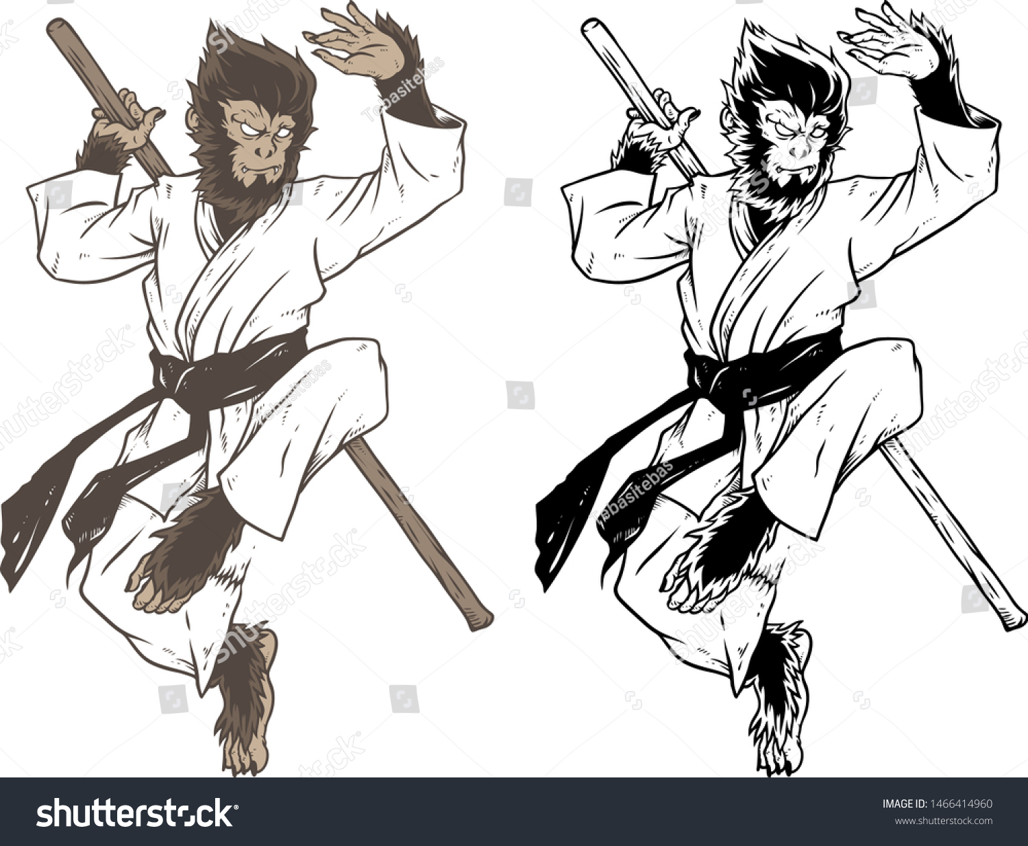 210 Karate monkey Images, Stock Photos & Vectors | Shutterstock