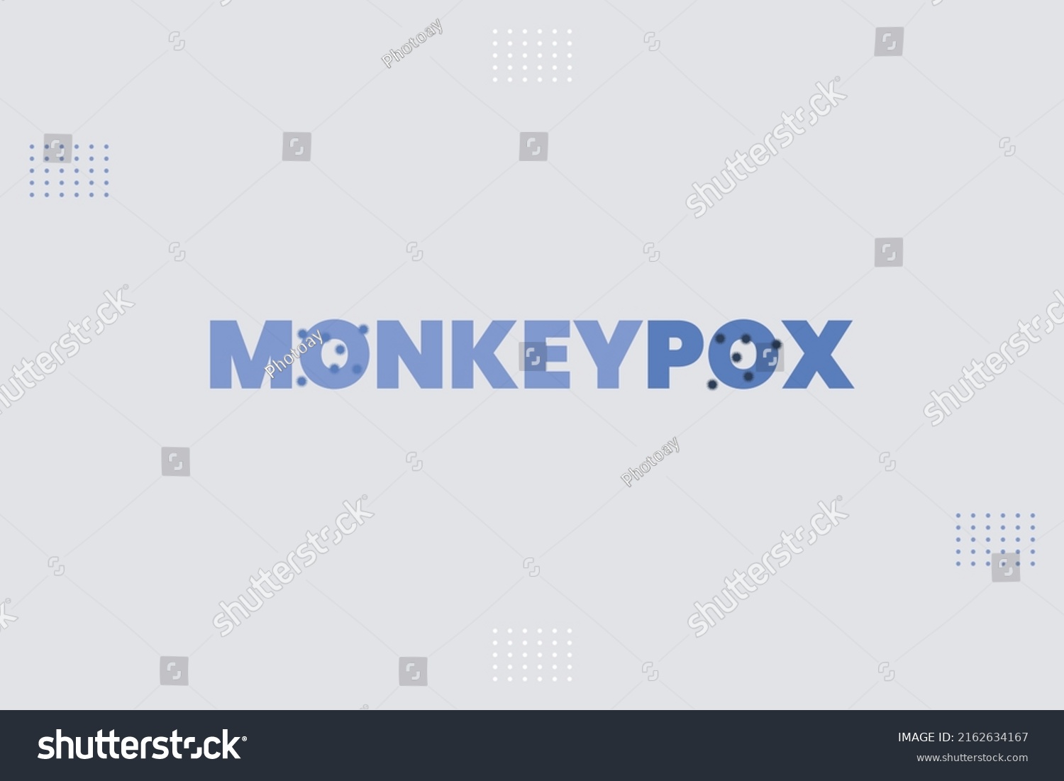 Monkeypox Text Typography Vector Design Virus Stock Vector (Royalty ...
