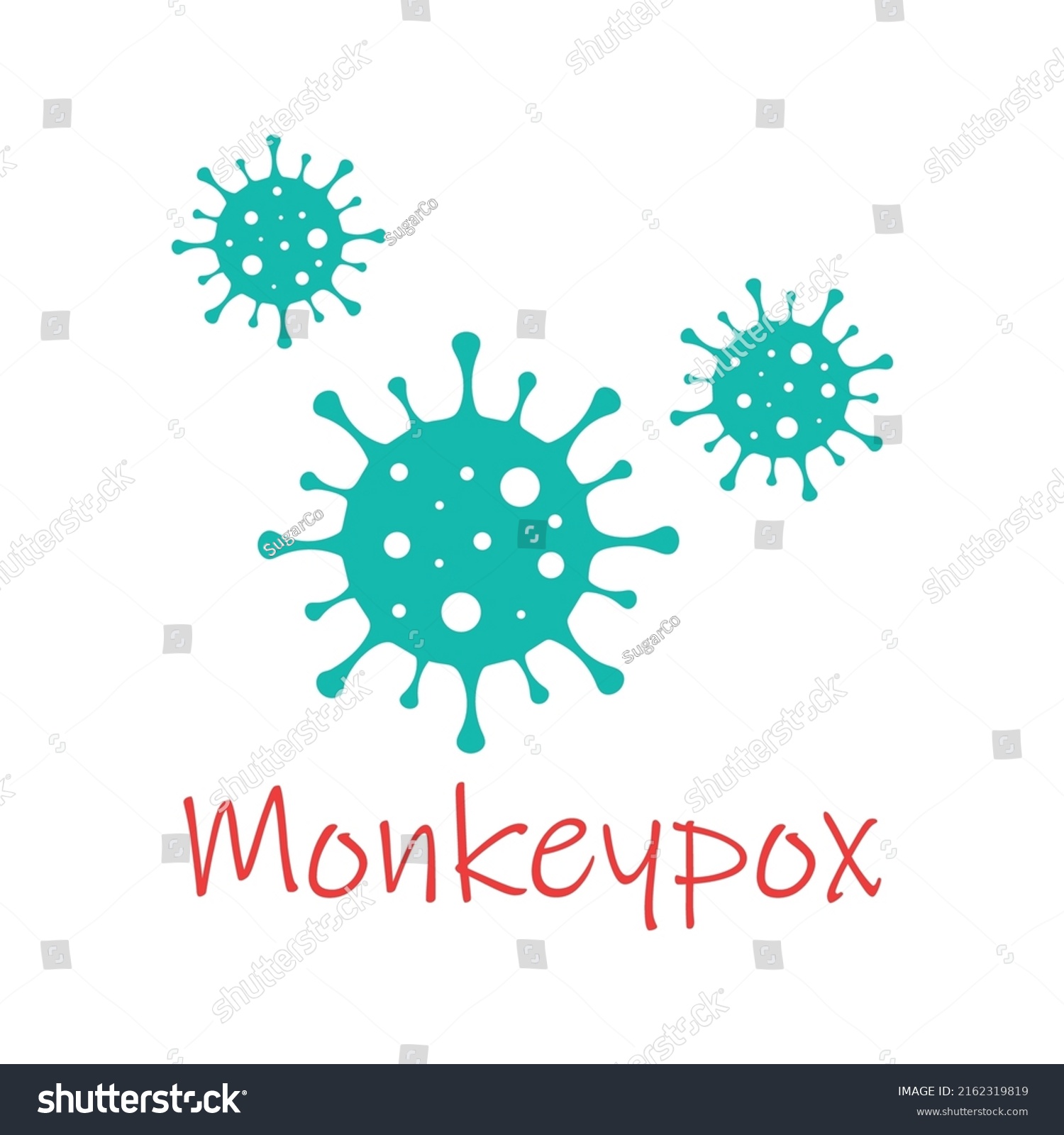 Monkeypox Virus Monkey Pox Vector Illustration Stock Vector (Royalty ...