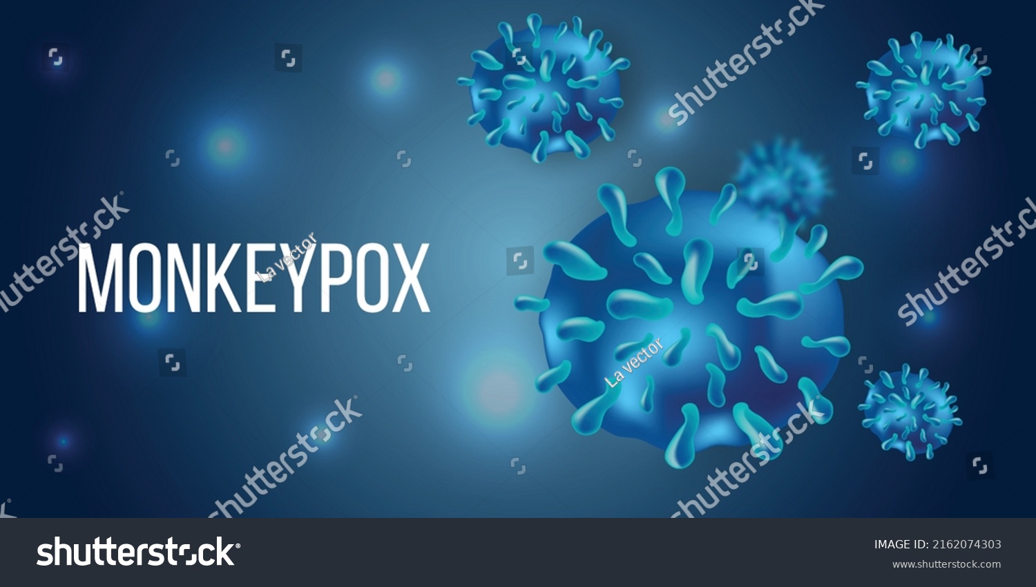 Vektor Stok Monkeypox Virus Monkeypox Cells Vector (Tanpa Royalti ...