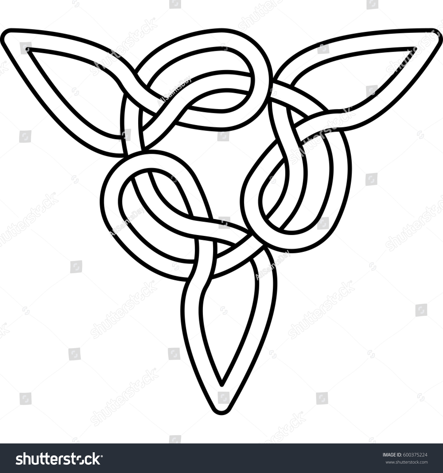 Monochrome Celtic Pattern Infinity Symbol Pattern Stock Vector (Royalty ...