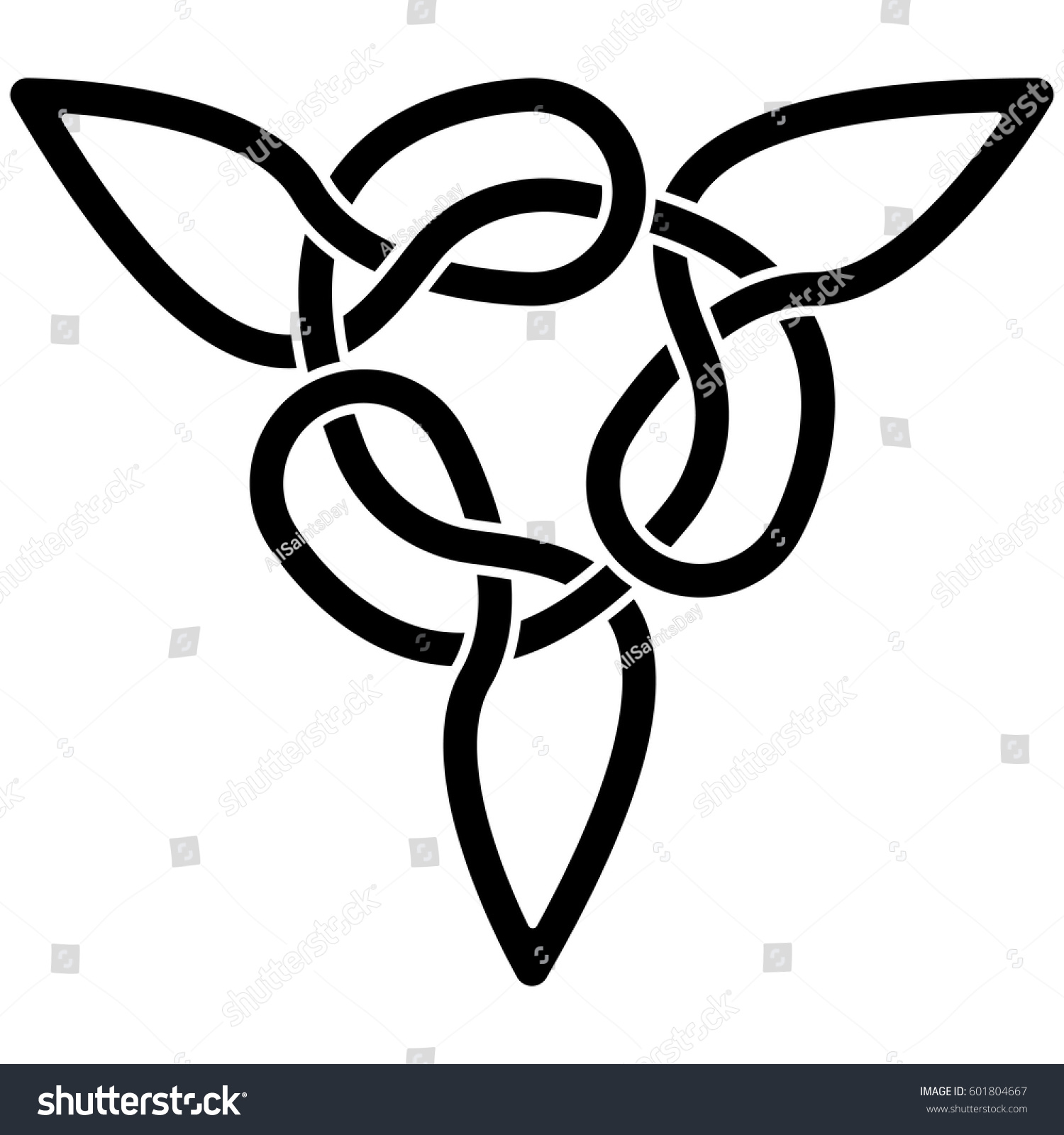 Monochrome Celtic Pattern Infinity Symbol Pattern Stock Vector (Royalty ...