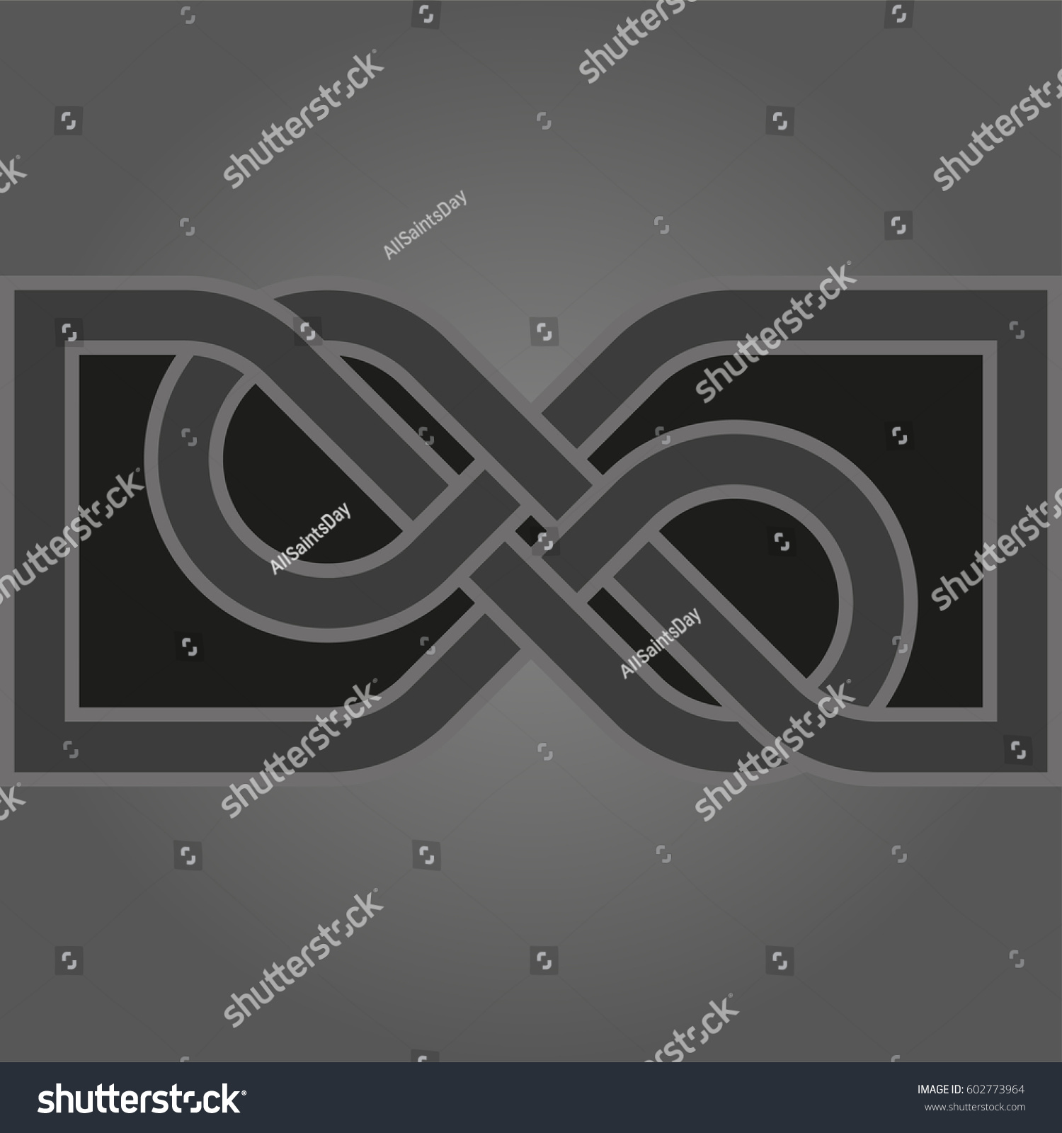 Monochrome Celtic Pattern Infinity Symbol Pattern: vector de stock ...