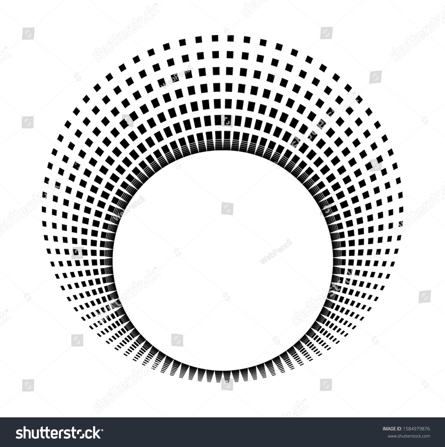 Monochrome Circle Equalizer Vector Design Element Stock Vector (Royalty ...