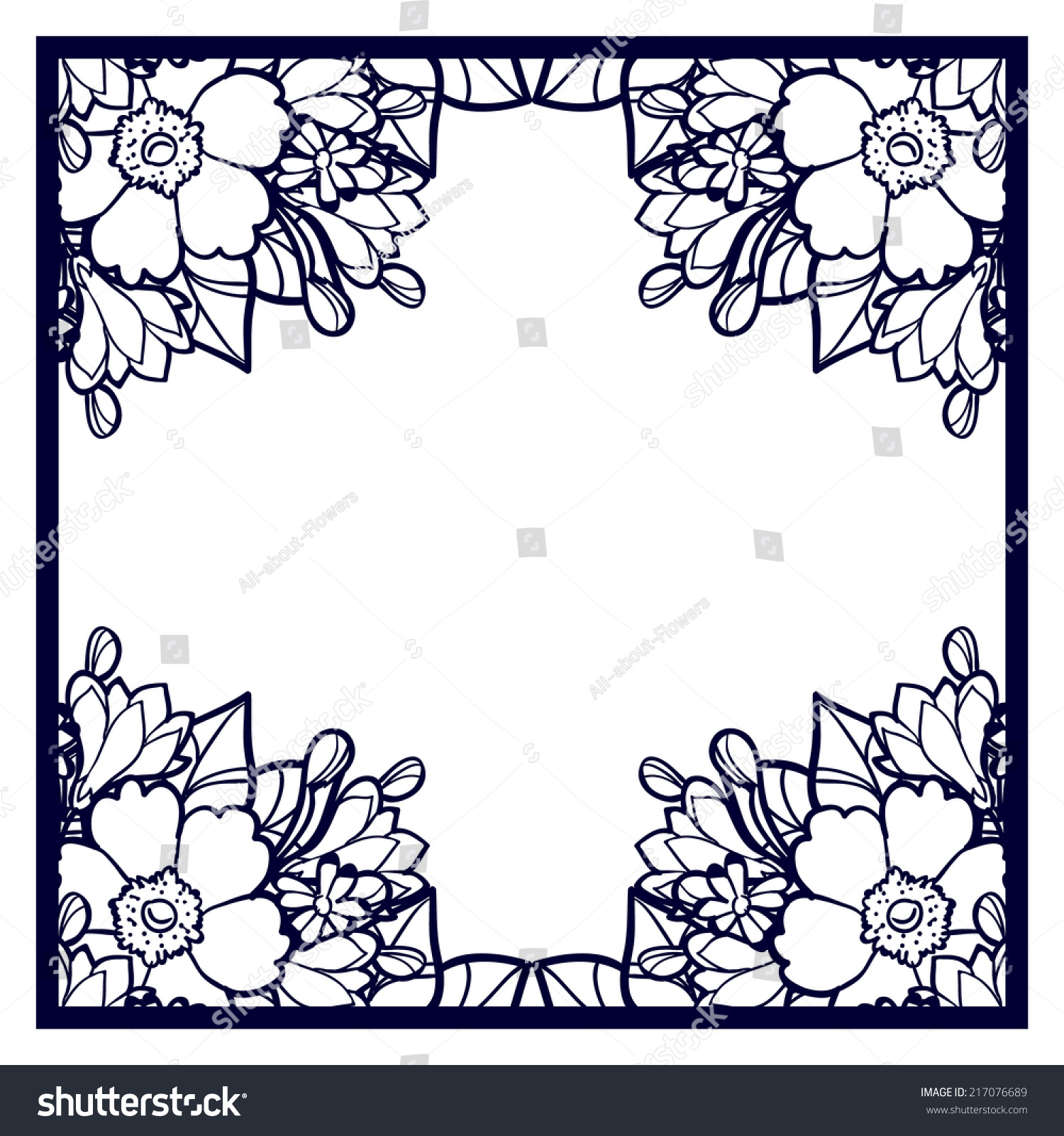 Monochrome Element Design Your Text Stock Vector 217076689 - Shutterstock