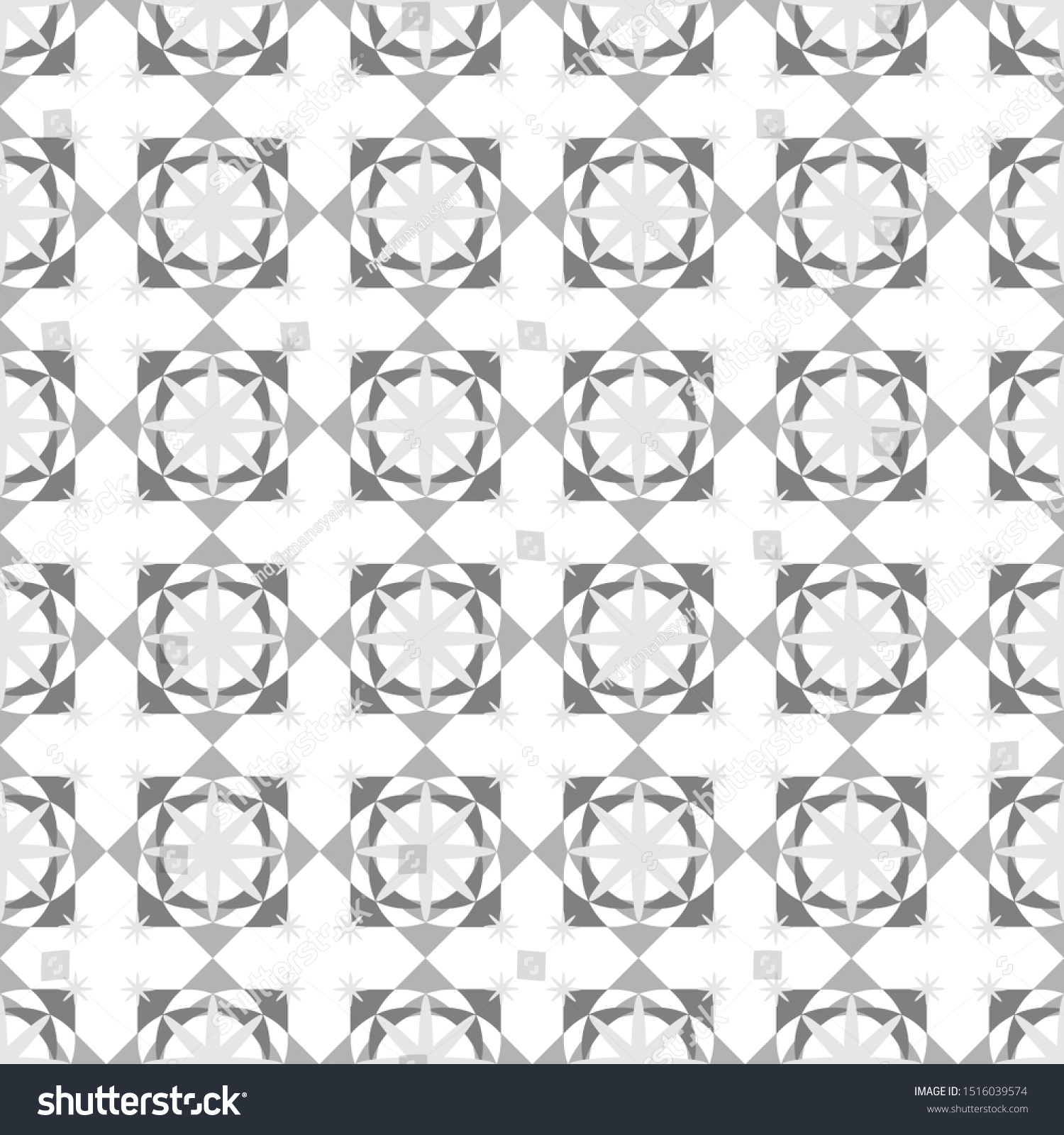 Monochrome Floral Patterns Design Needs Stock Vector (Royalty Free ...