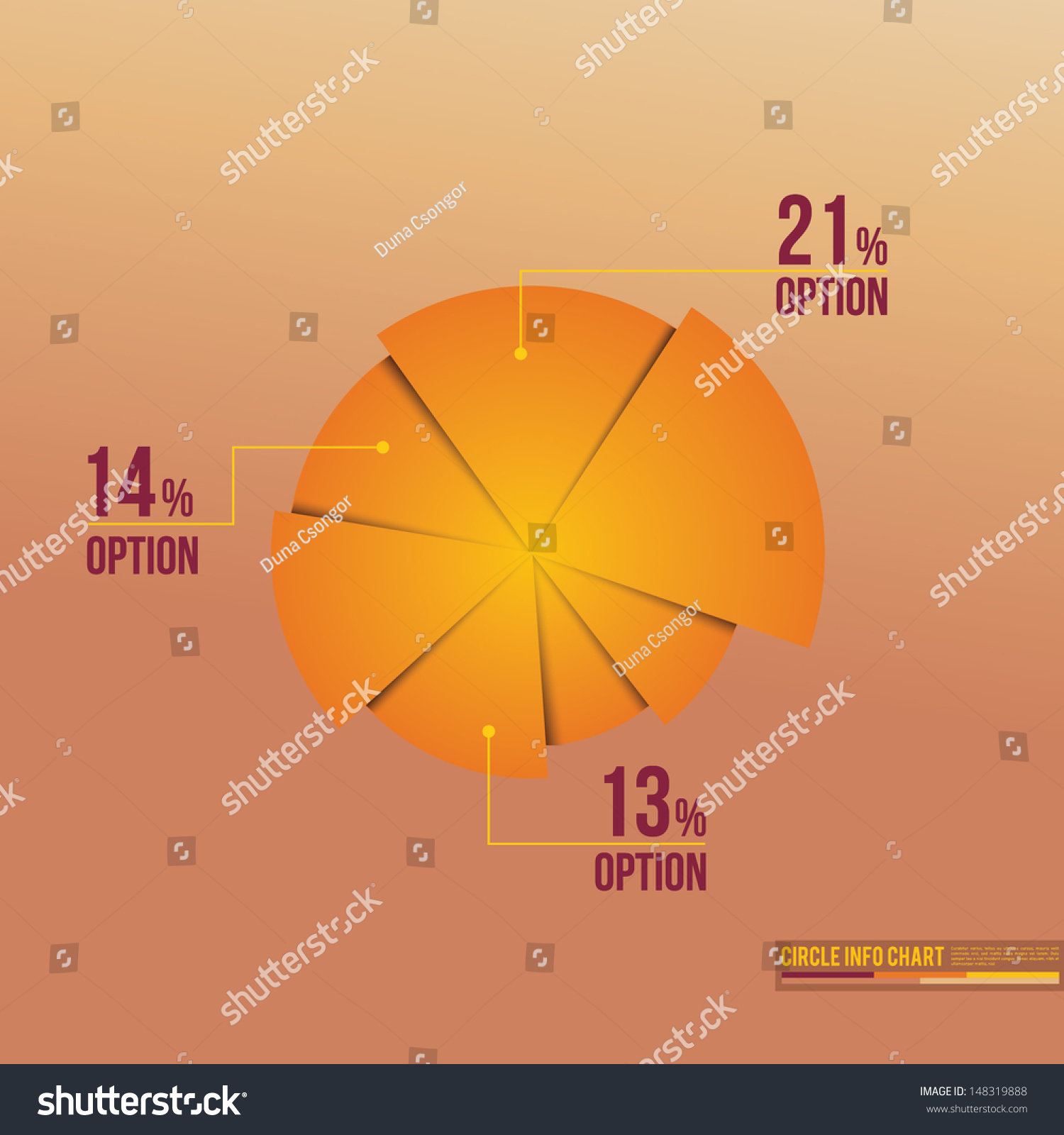 Monochrome Info Chart Stock Vector (Royalty Free) 148319888