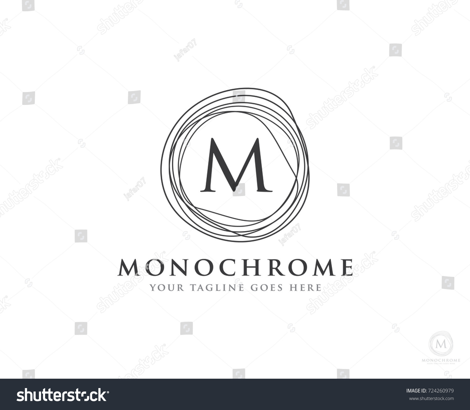 Monochrome Monogram Luxury Logo Icon Vector Stock Vector (Royalty Free ...