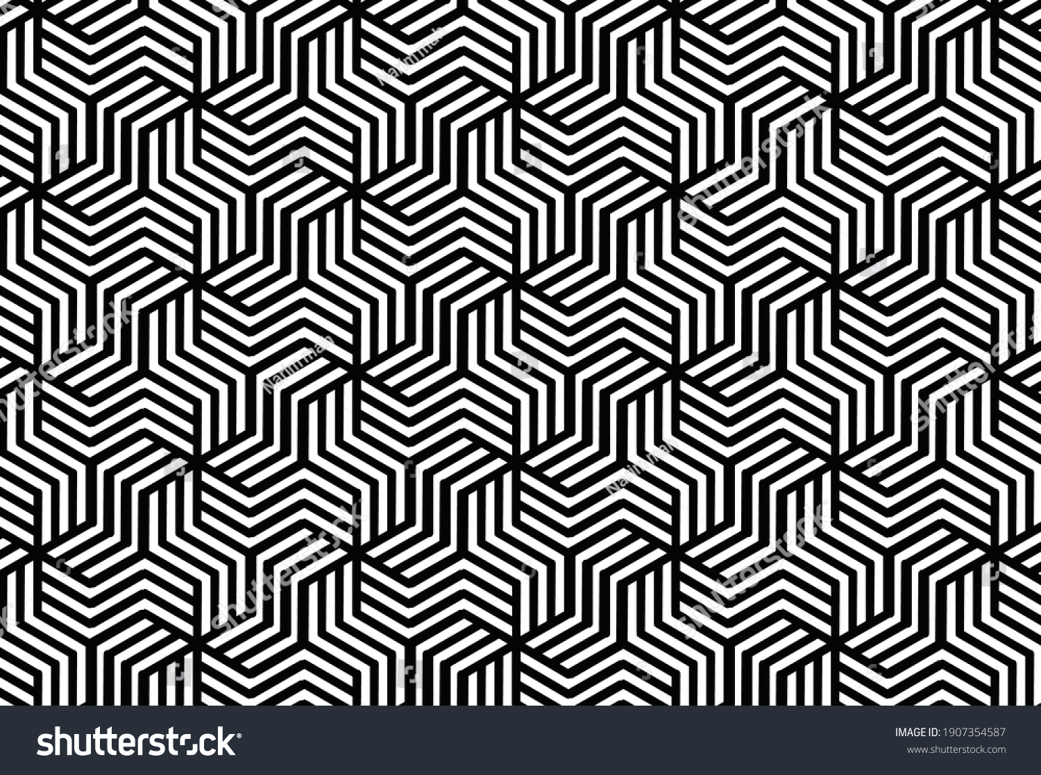 Monochrome Pattern Design Adobe Illustrator Stock Vector (Royalty Free ...