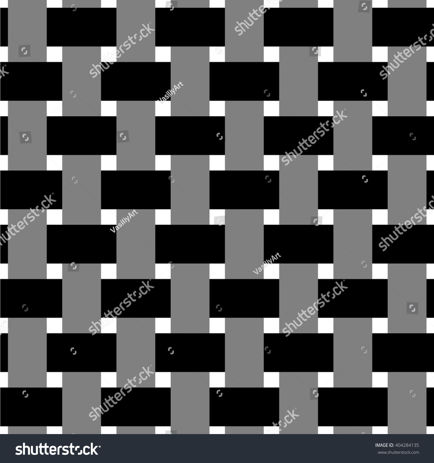 Monochrome Vector Geometric Checkered Seamless Pattern Stock Vector ...