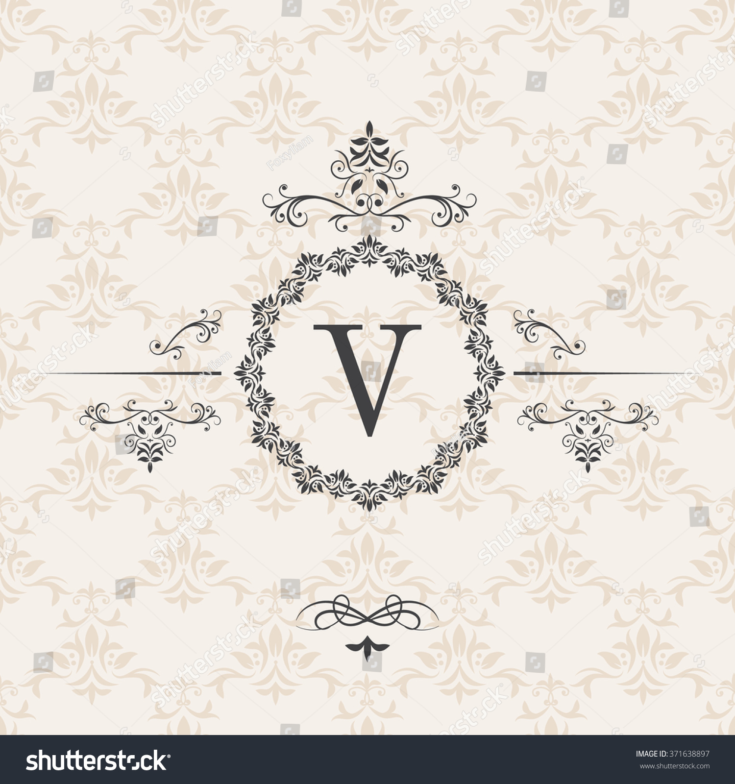 Monogram Design Elements Vector Emblems Logos Stock Vector (Royalty ...
