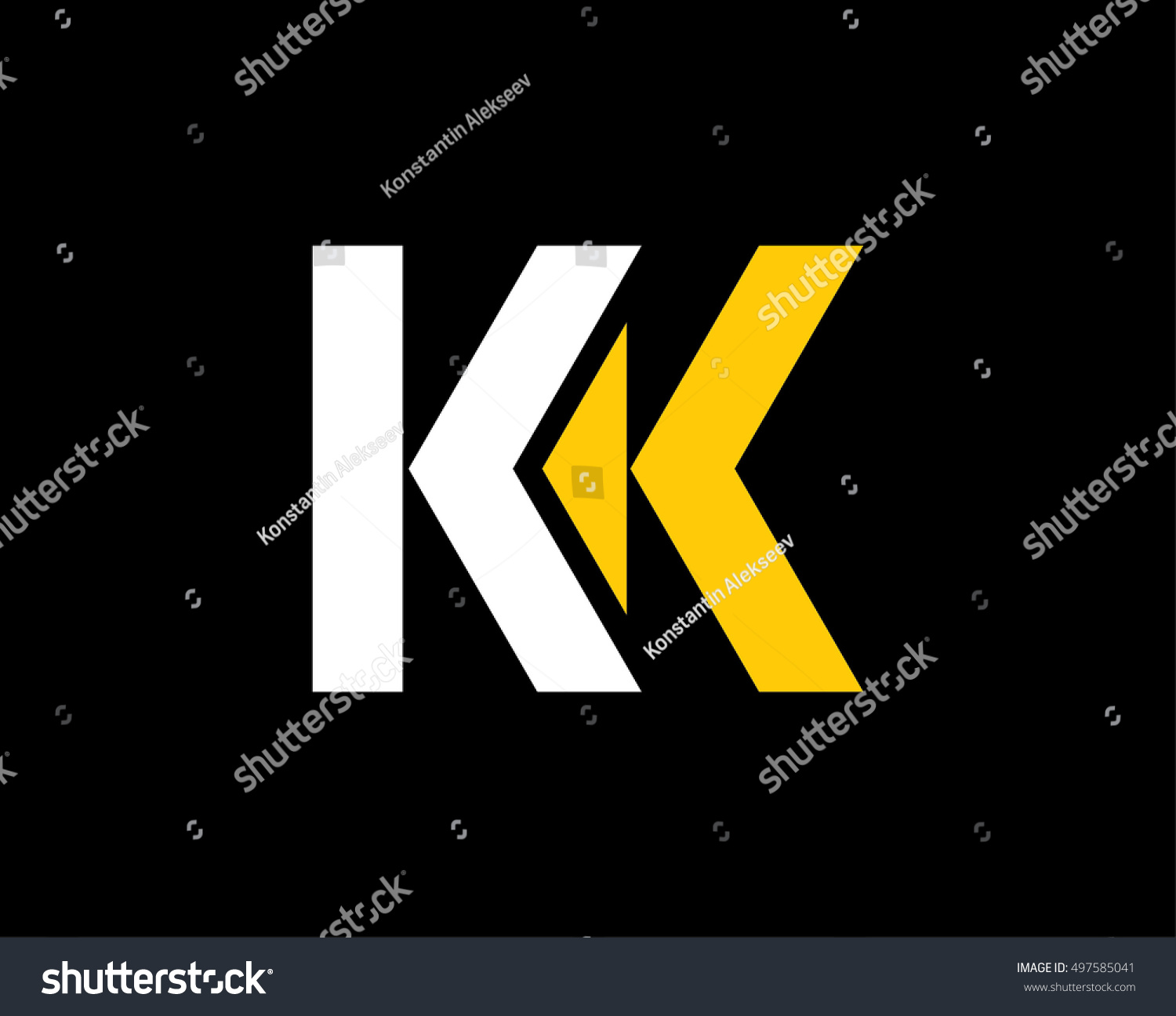 Monogram Kk Logo Stock Vector 497585041 - Shutterstock