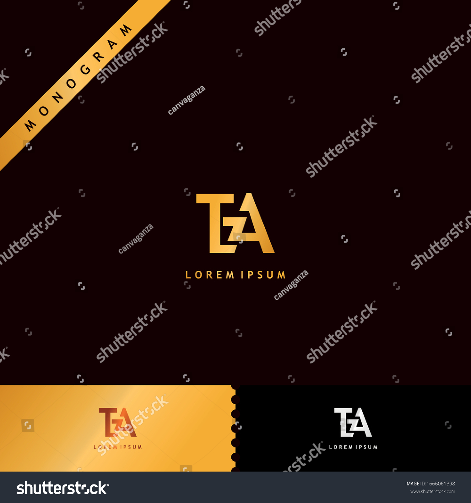 Monogram Letter Ta Logo Design Template Stock Vector (Royalty Free ... Monogram Letter Ta Logo Design Template Stock Vector (Royalty Free ...