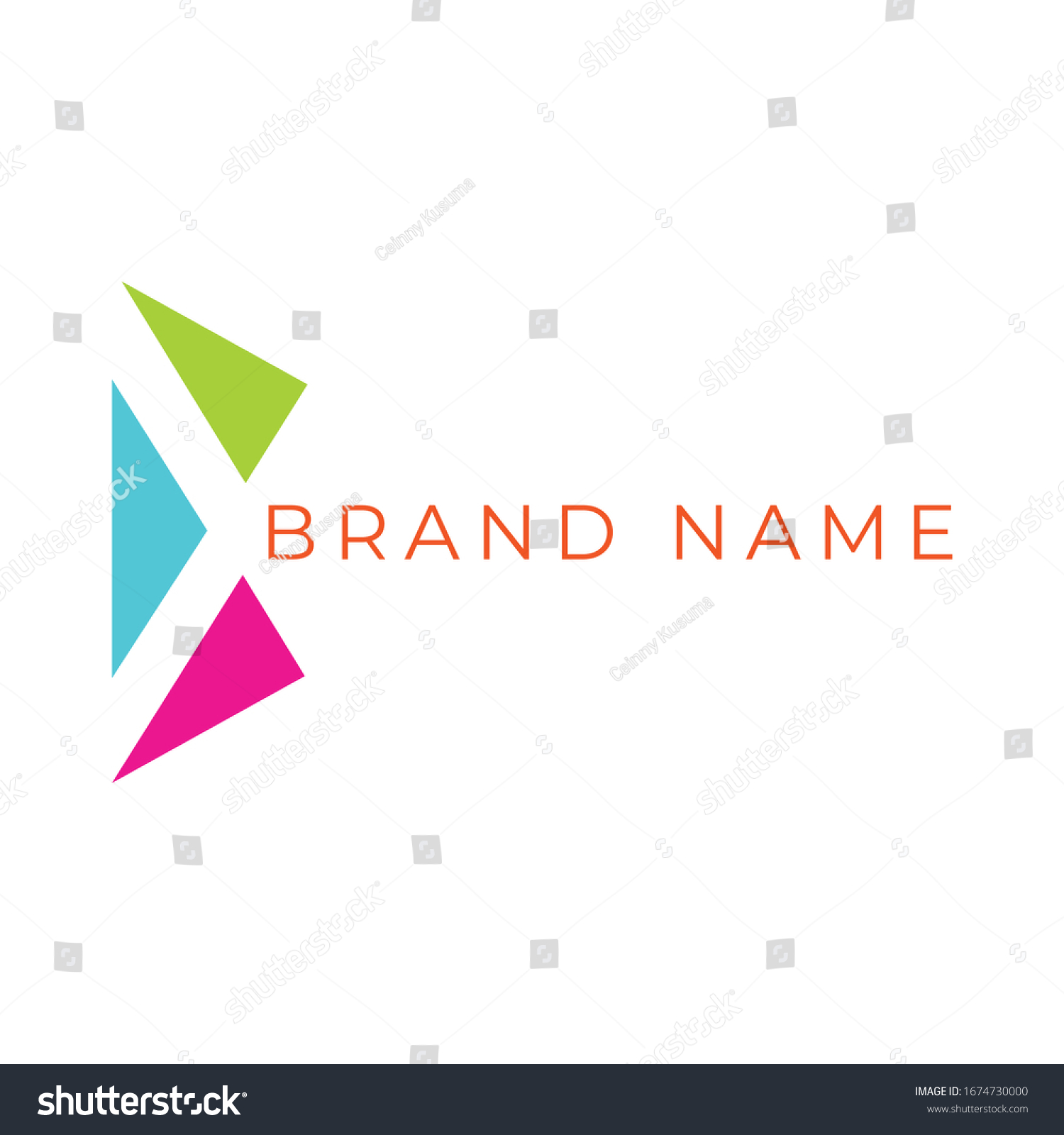 Monogram Letter X Negative Space Vector Stock Vector (Royalty Free ...
