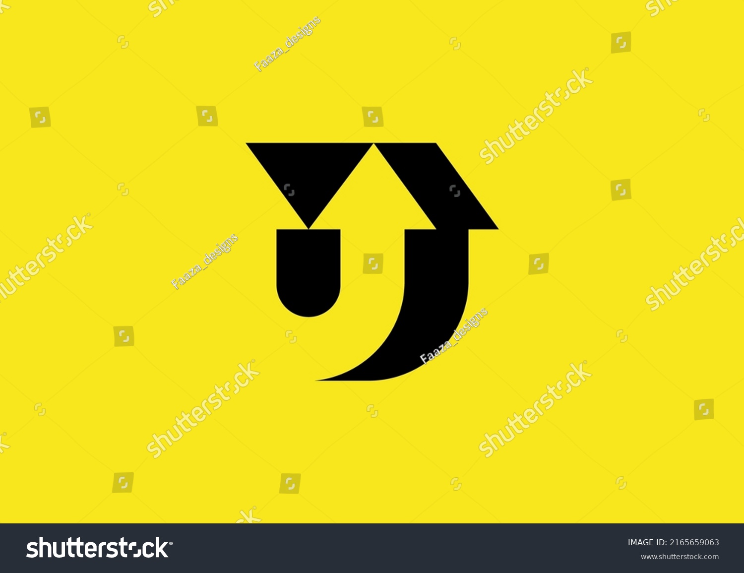 Monogram Logo Arrow Symbol Based On Stock Vector (Royalty Free ...